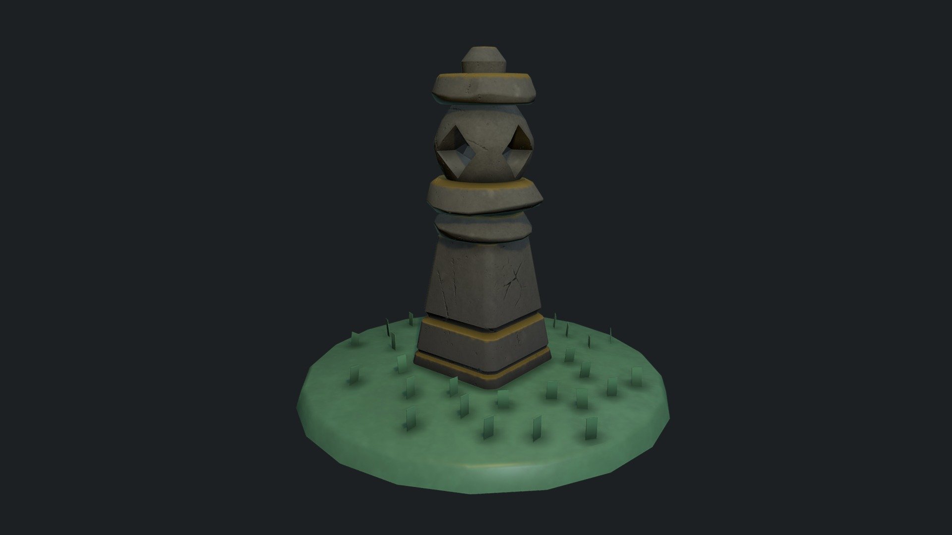 Stone Lantern - 3D model by QuantumSolstice [c36824d] - Sketchfab