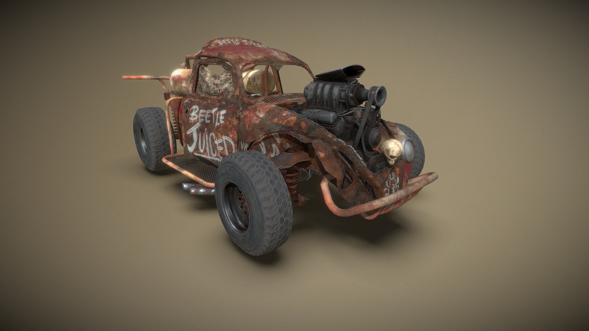 Beetle JUICED! VW Beetle - Mad Max Version - 3D model by Road Warrior ...