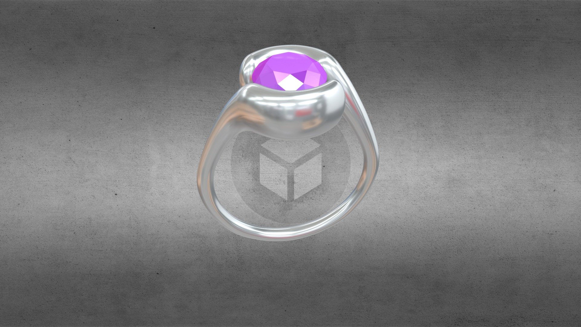 Ring with two hands holding diamond - 3D model by Xpert3d (@3drhino ...