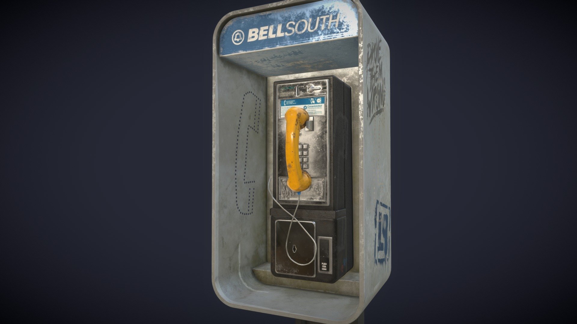 Payphone - 3D model by Valle.Guilherme [c36a6fa] - Sketchfab
