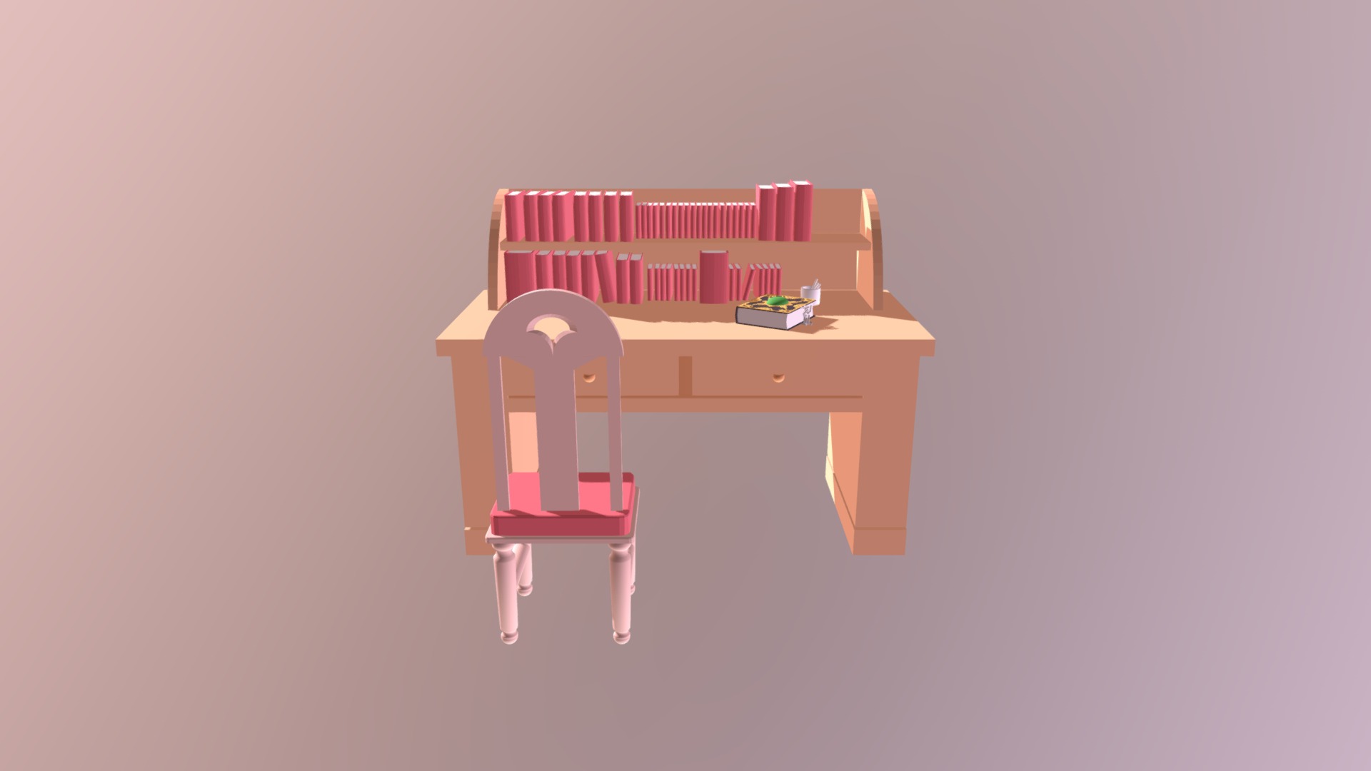 Neptunia Compa's Desk - 3D model by BigZeek [c36b7ca] - Sketchfab