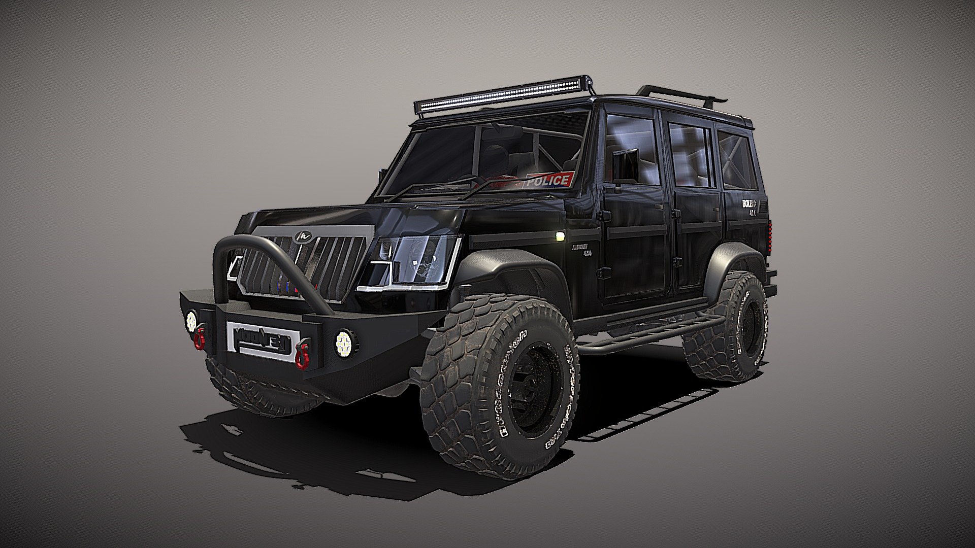 Mahindra bolero - 3D model by Moon 3d (@moon_3d) [c36bbd3] - Sketchfab