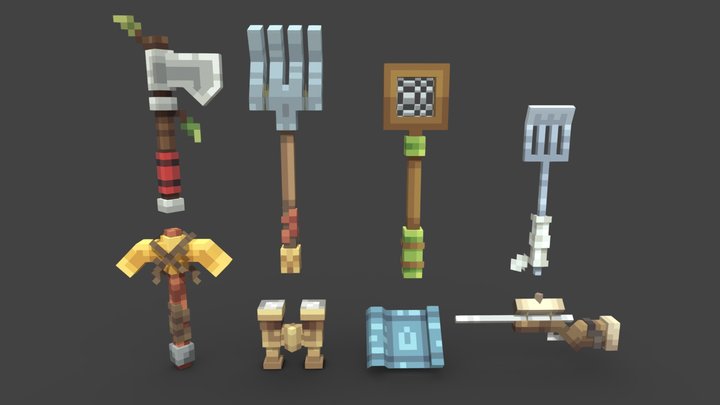 Pickaxe 3D models - Sketchfab