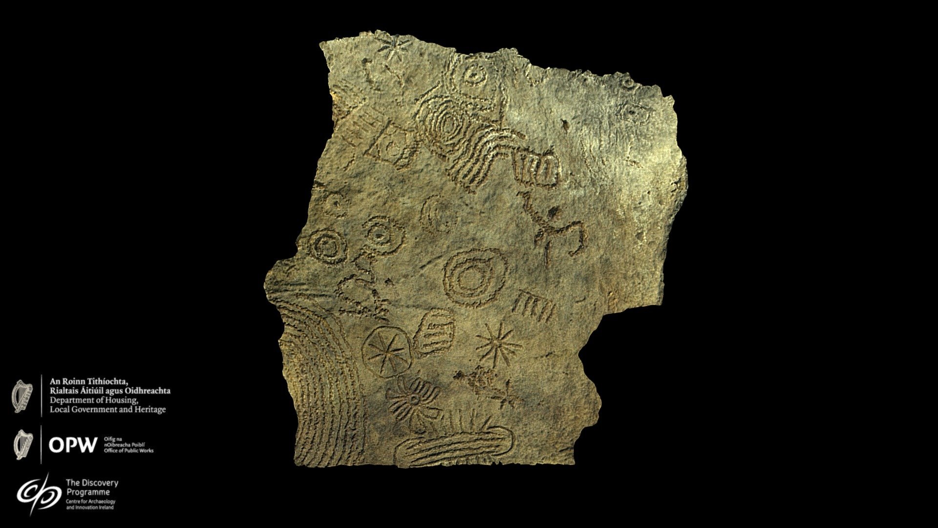 Ceiling Stone, Cairn T, Loughcrew (Photo) - 3D model by The Discovery ...