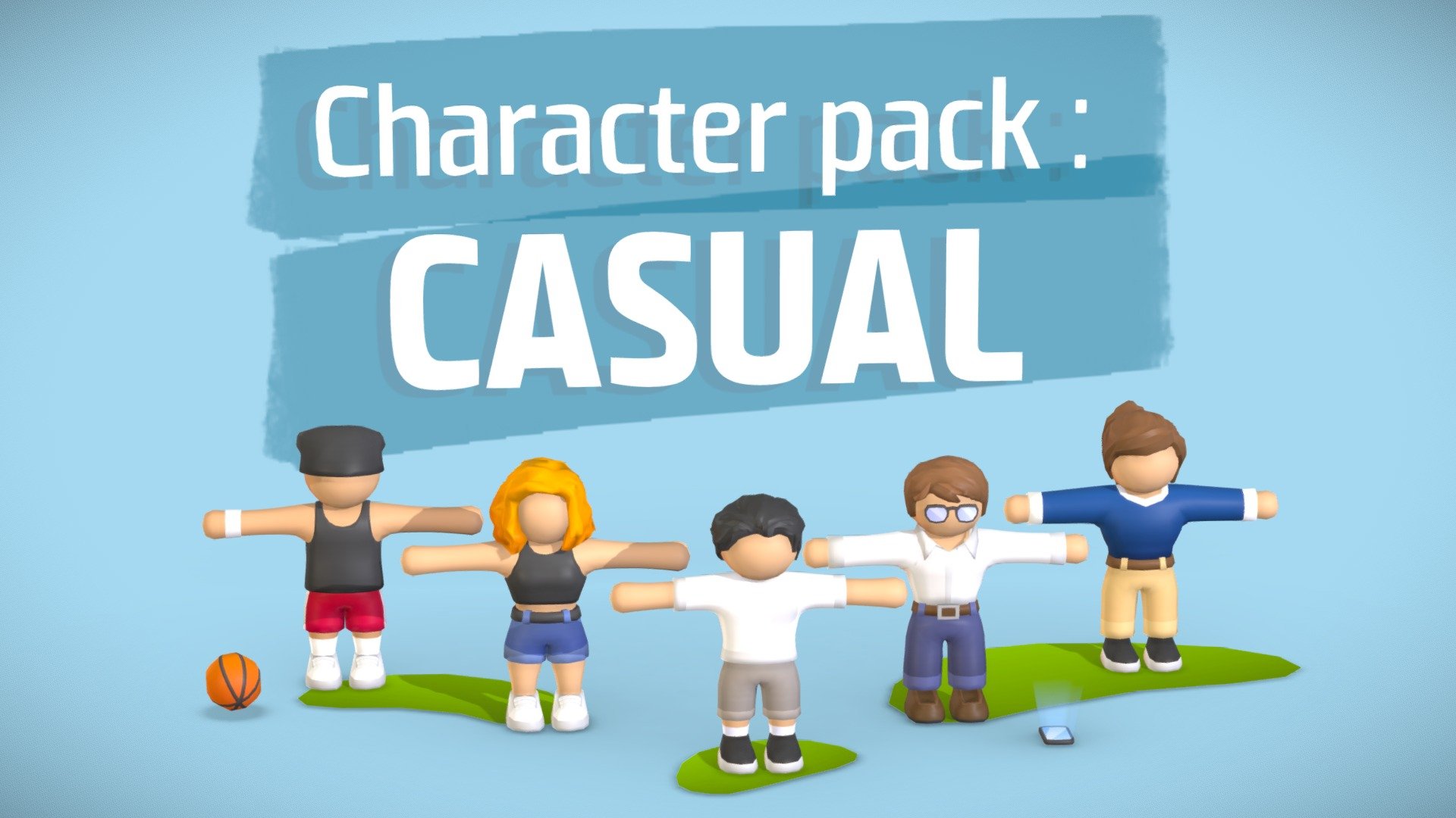 Low poly character pack : casual 🧍‍♂️ (Rigged) - Buy Royalty Free 3D ...