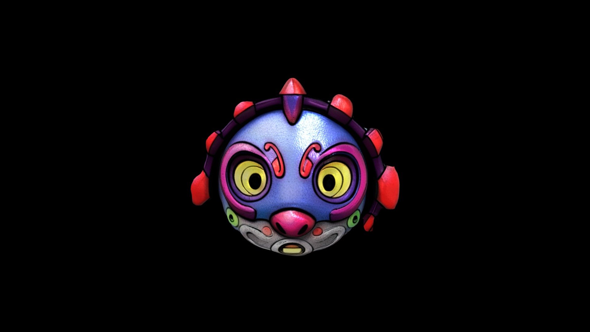 Happy Mask 333 - Download Free 3D model by klrxyz [c373c00] - Sketchfab