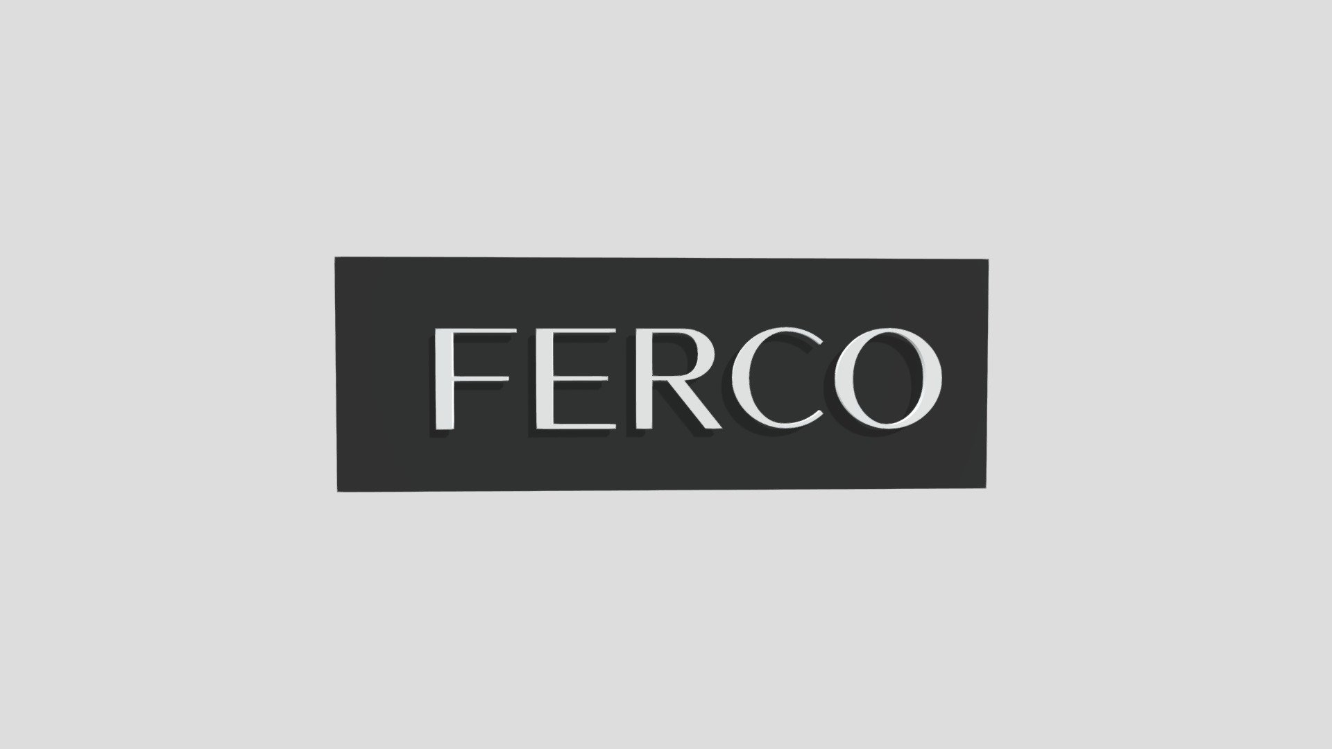 LOGO FERCO FONDO NEGRO - Download Free 3D model by Soymonki [c376e01 ...