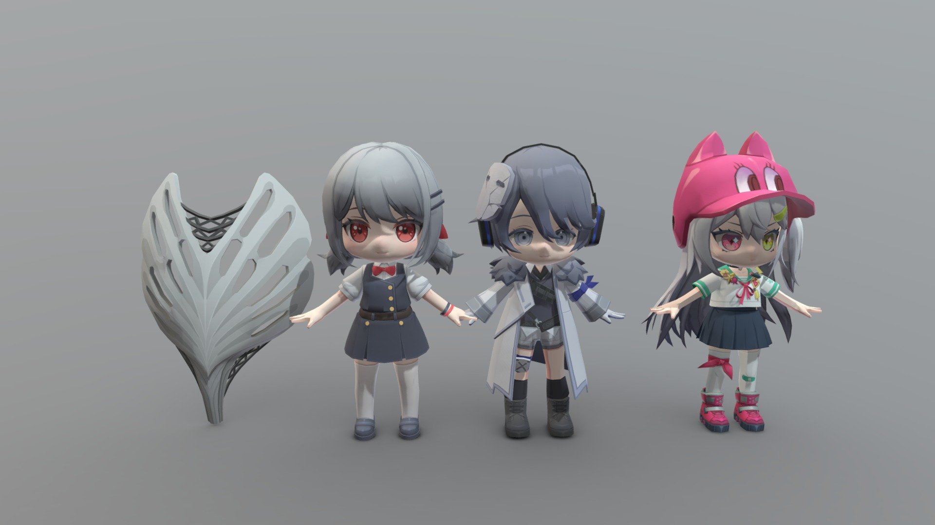 Chibi character - 3D model by jichen66666 [c376fed] - Sketchfab