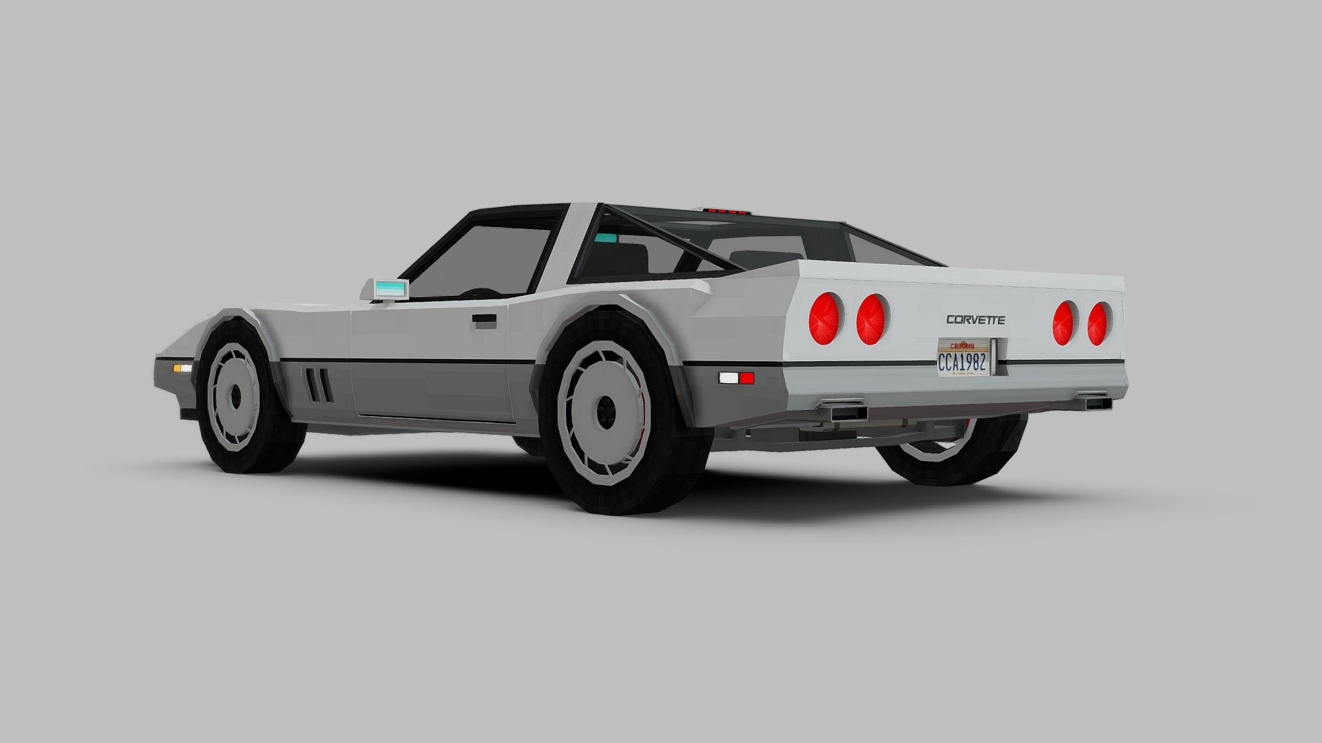 Corvette C4 ZR1 [Minecraft] - 3D model by ashminggu [c37b9d2] - Sketchfab