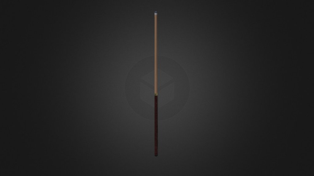 Pool Cue - 3D model by Thibault Quiquenpois (@ThibaultQuiquenpois ...