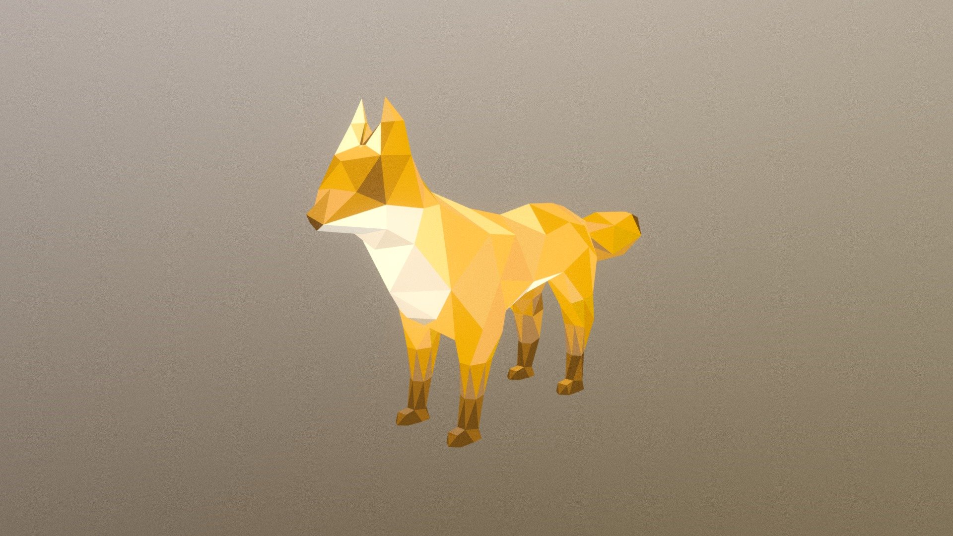Low Poly Fox - 3D model by Pontinz [c37ff77] - Sketchfab