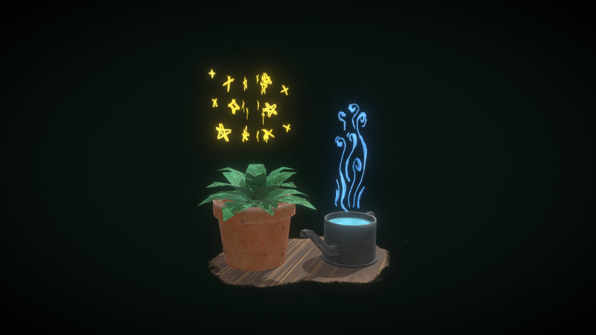 Stylized magic pot - 3D model by nukyka [c381ea5] - Sketchfab
