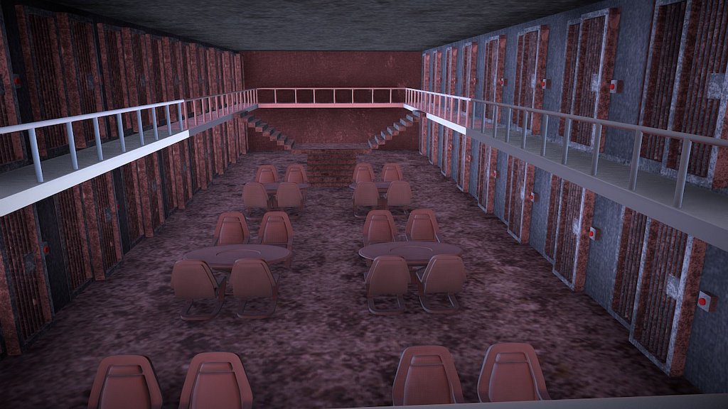Prison Cell Block - 3D model by THEJ3ZZM3ISTER [c381ee1] - Sketchfab