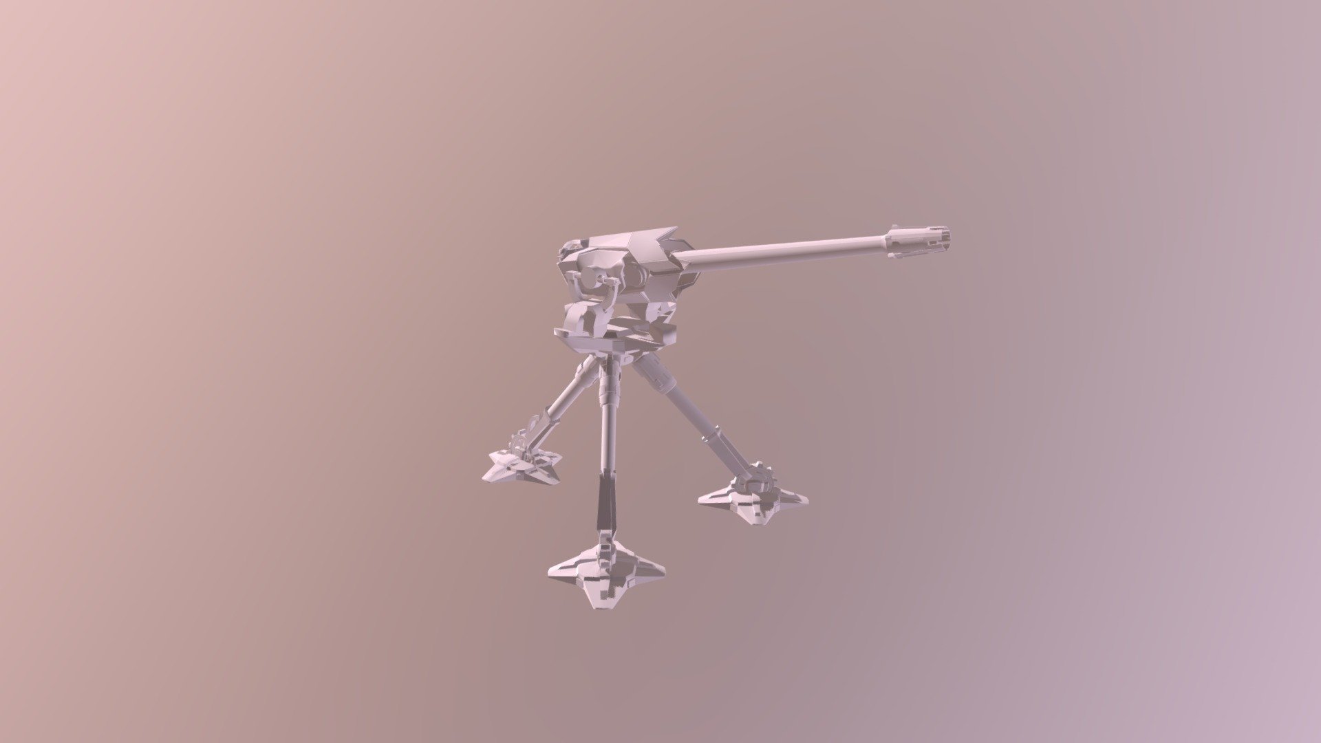 Tripod Laser Gun (Work_in_progress) - 3D model by GuyotAntoine [c382665 ...