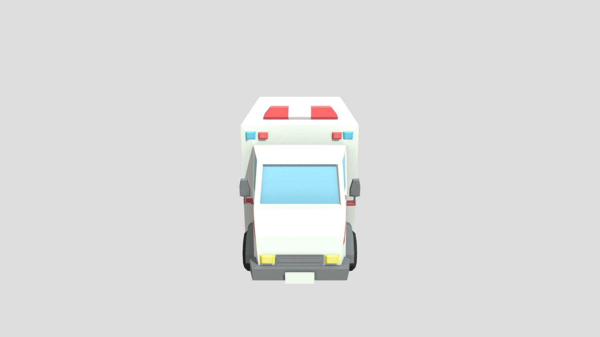 Ambulance - Low Poly - Download Free 3D model by calebcram [c382939 ...