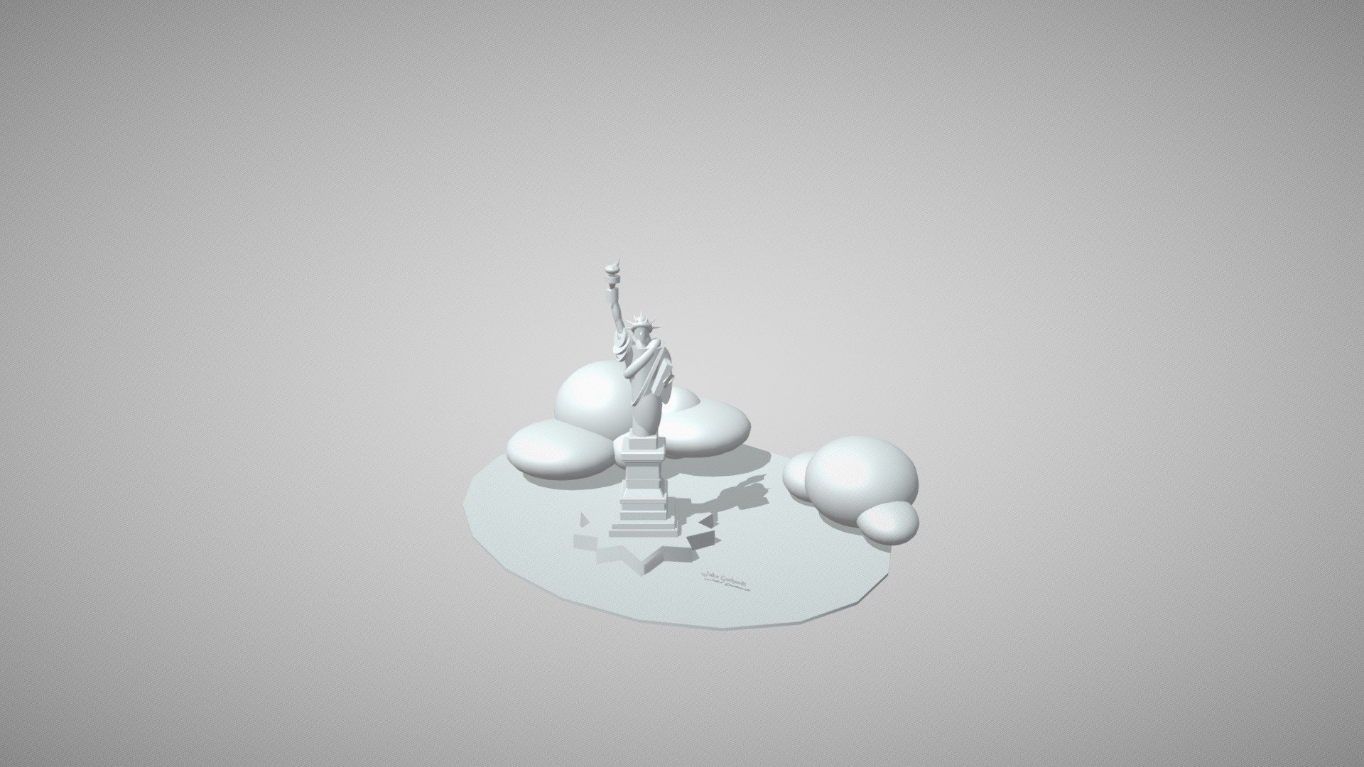 Statue of Liberty Blockout - Download Free 3D model by Jake Gerhardt ...