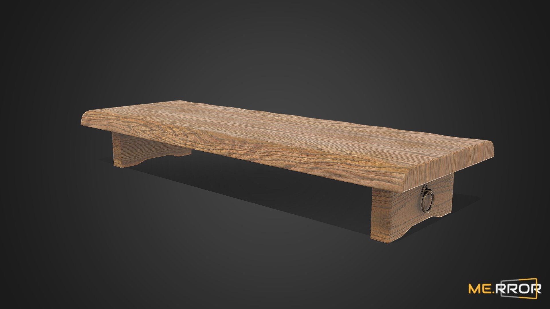 [Game-Ready] Traditional Wooden Low Table - Buy Royalty Free 3D model ...