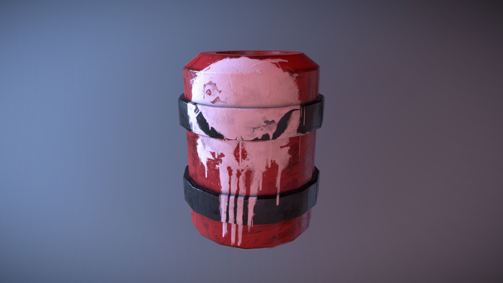 Explosive Barrel - GameReady - 3D model by alkatebhaidar [c386cf1 ...