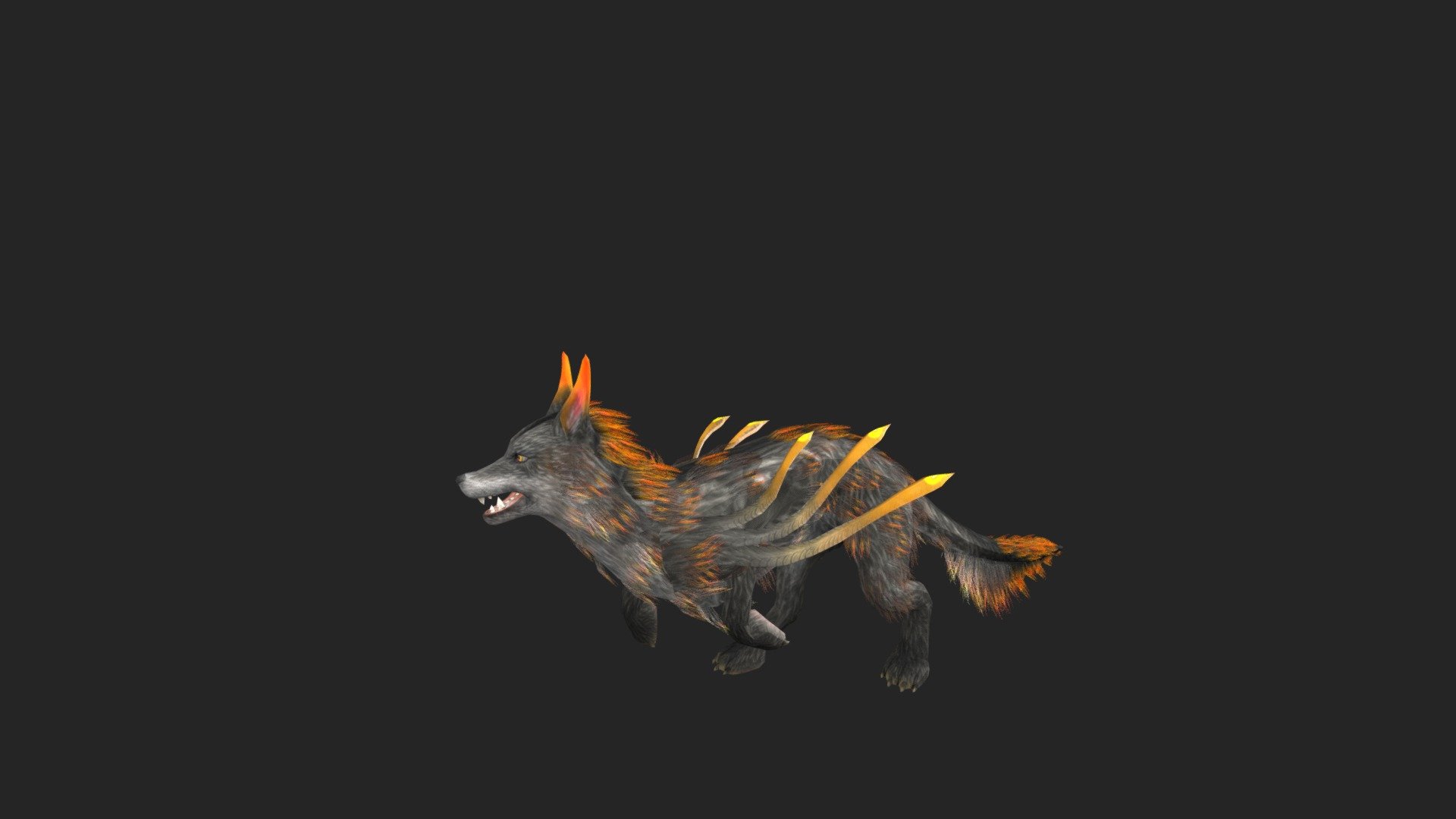 Wolf Run Cycle (2022) - 3D model by Alexandra.Stoina [c38bec7] - Sketchfab