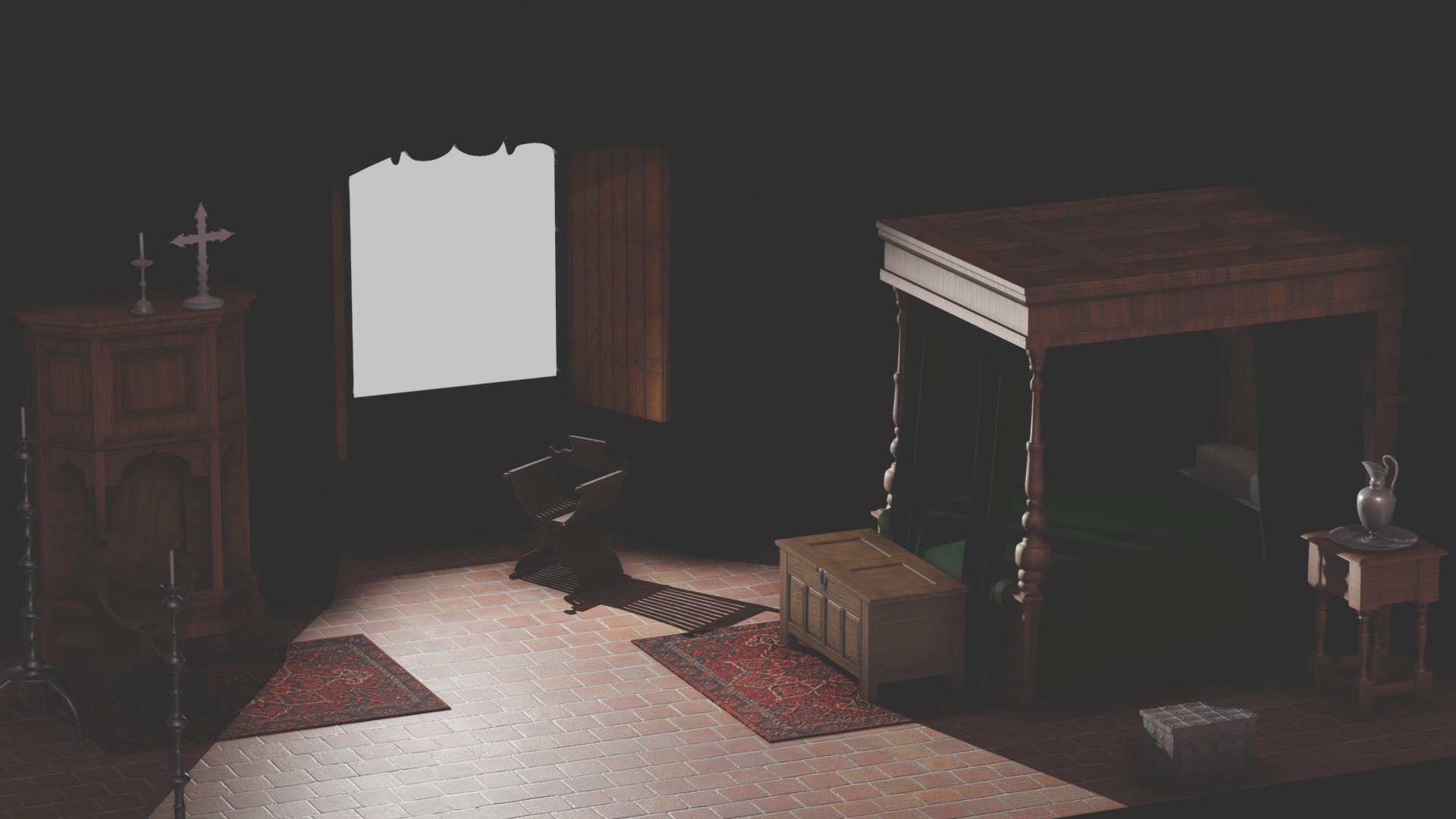 Câmara de dormir do Alcaide | Warden's Chamber - 3D model by Morbase | Museu Virtual (@carpetudo ...
