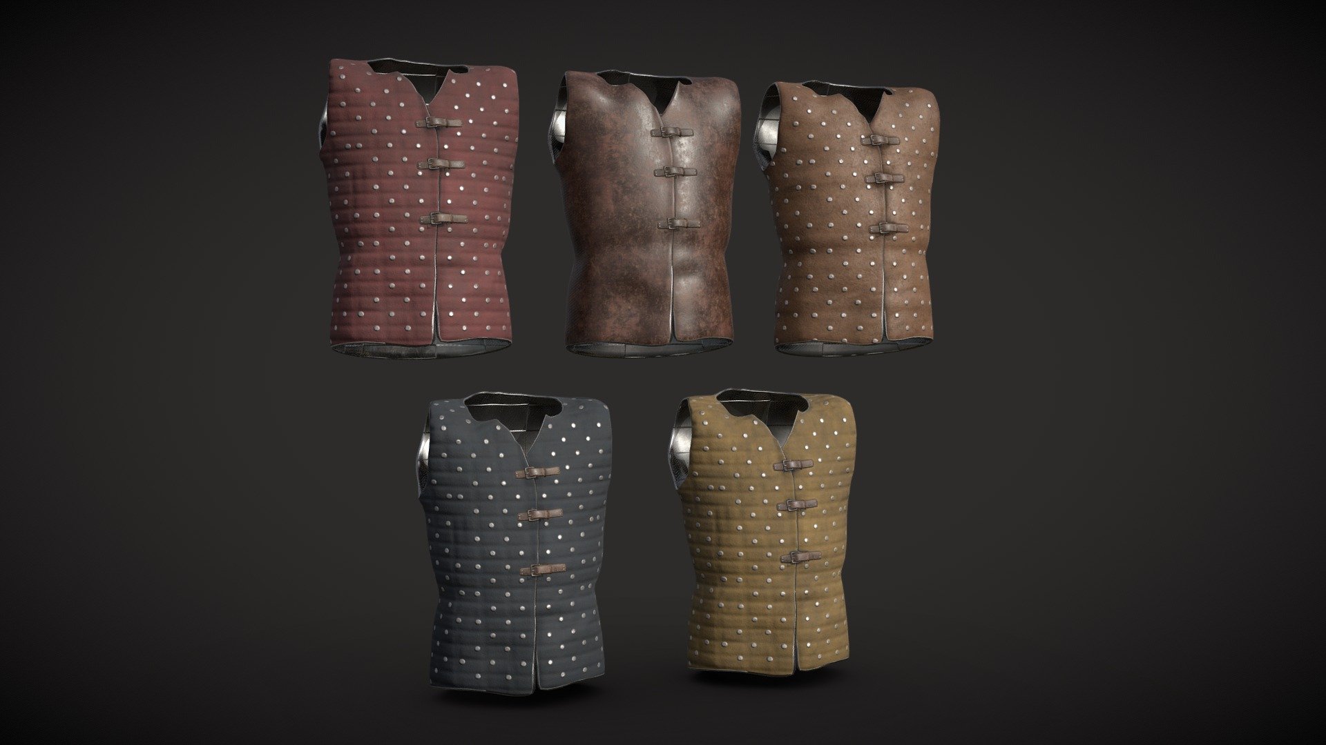 Medieval Brigandine Armour - Buy Royalty Free 3D model by XYZ 3Dassets ...