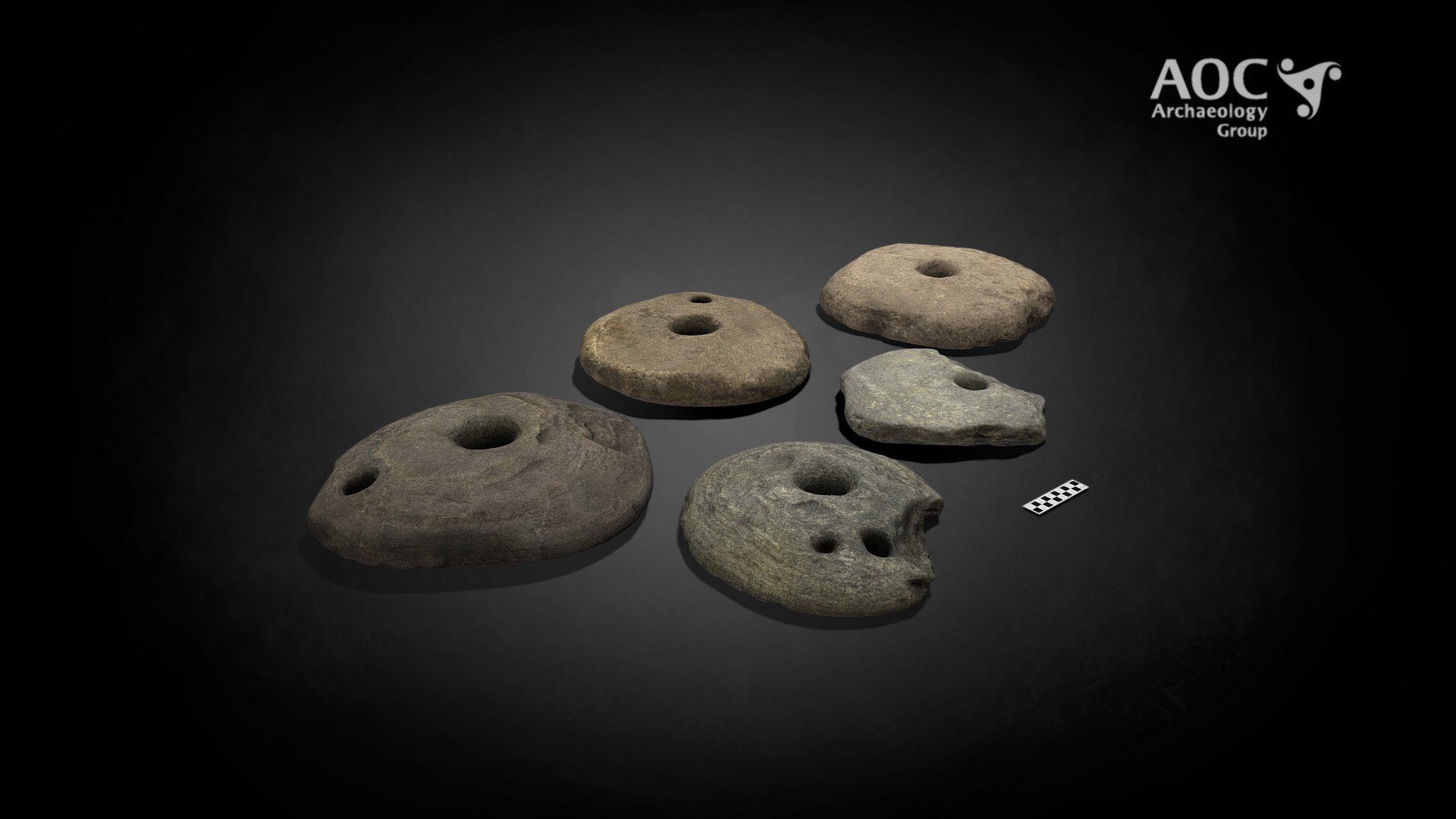 Quern Stones from Clachtoll Broch - 3D model by AOC Archaeology Group ...