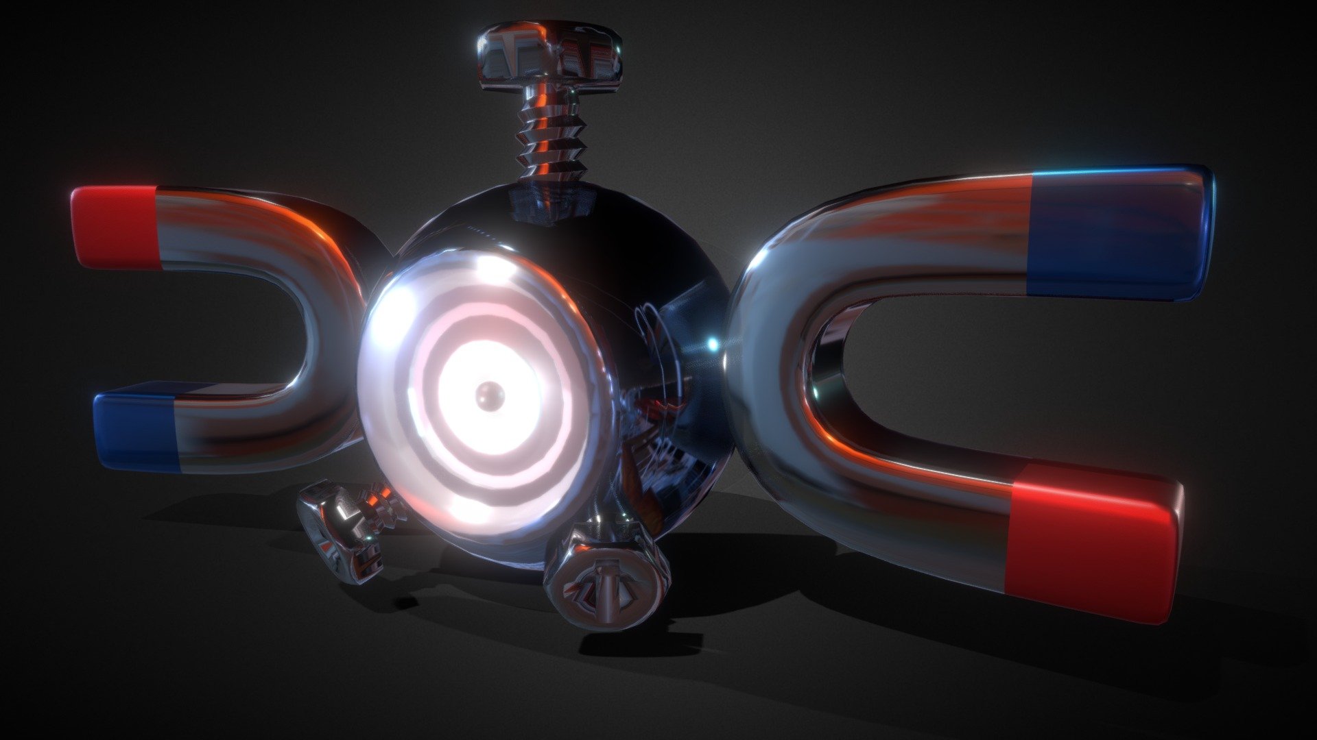 Magnemite - 3D model by cichiomaru [c38f642] - Sketchfab