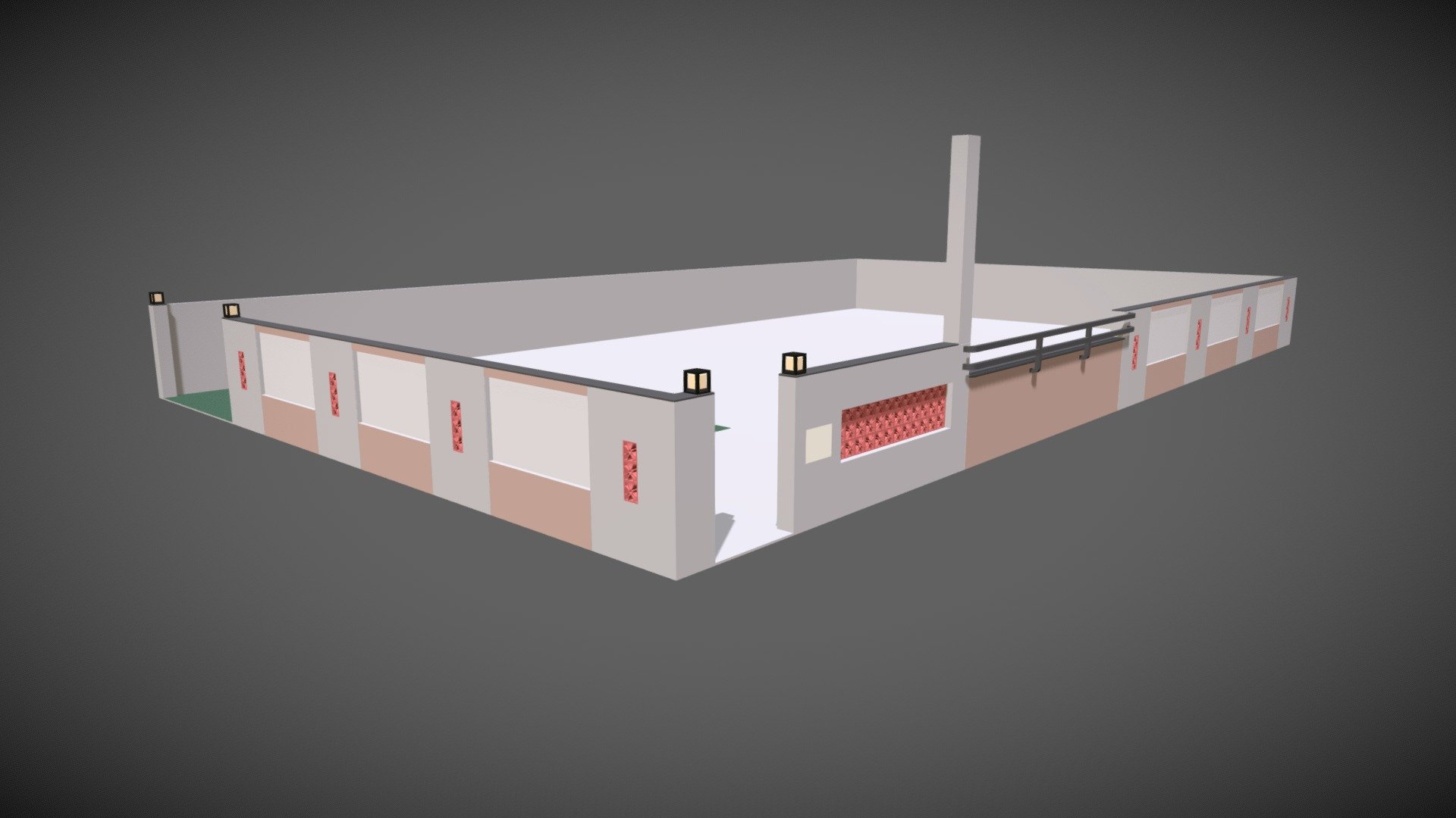 House Compound Wall - Download Free 3D model by Dhruv.Rudani [c397b20 ...
