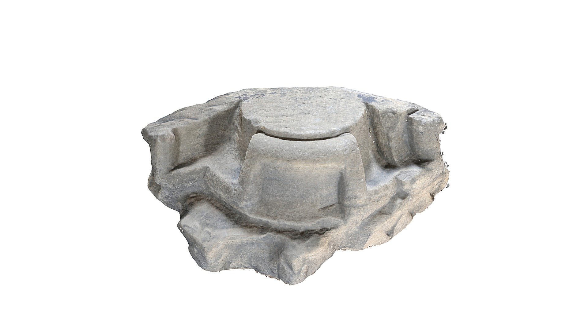 120. Embattled moulding pier base [DRAFT] - 3D model by Rochester ...