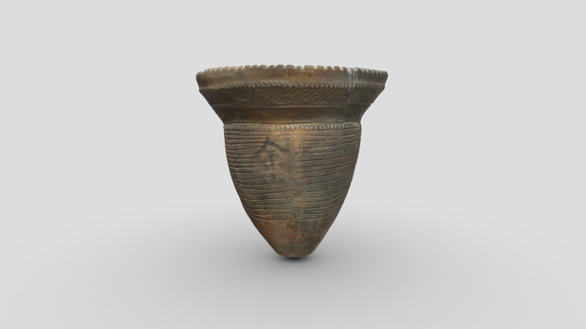 深鉢形土器 Fukabachi ( Deep bowl ) - Download Free 3D model by 大阪歴史博物館 Osaka ...