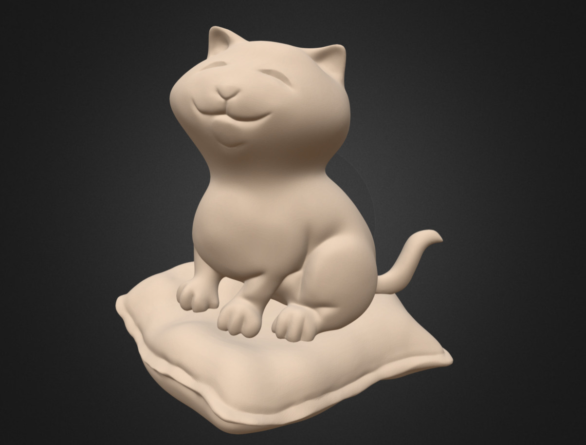 Cat Sketch - 3D model by IkeMo (@inken.moran) [c39e515] - Sketchfab