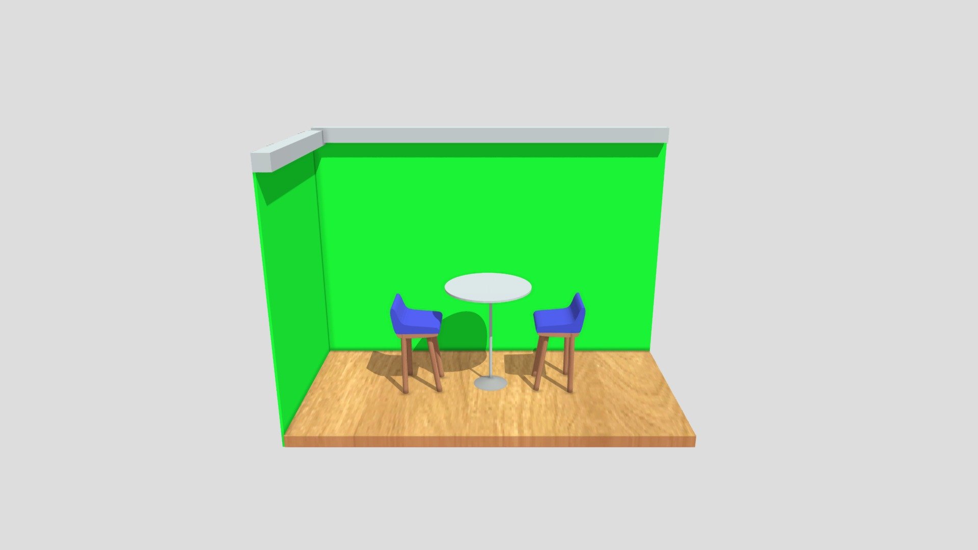 Green Booth - Download Free 3D model by yandiildi [c3a0f09] - Sketchfab