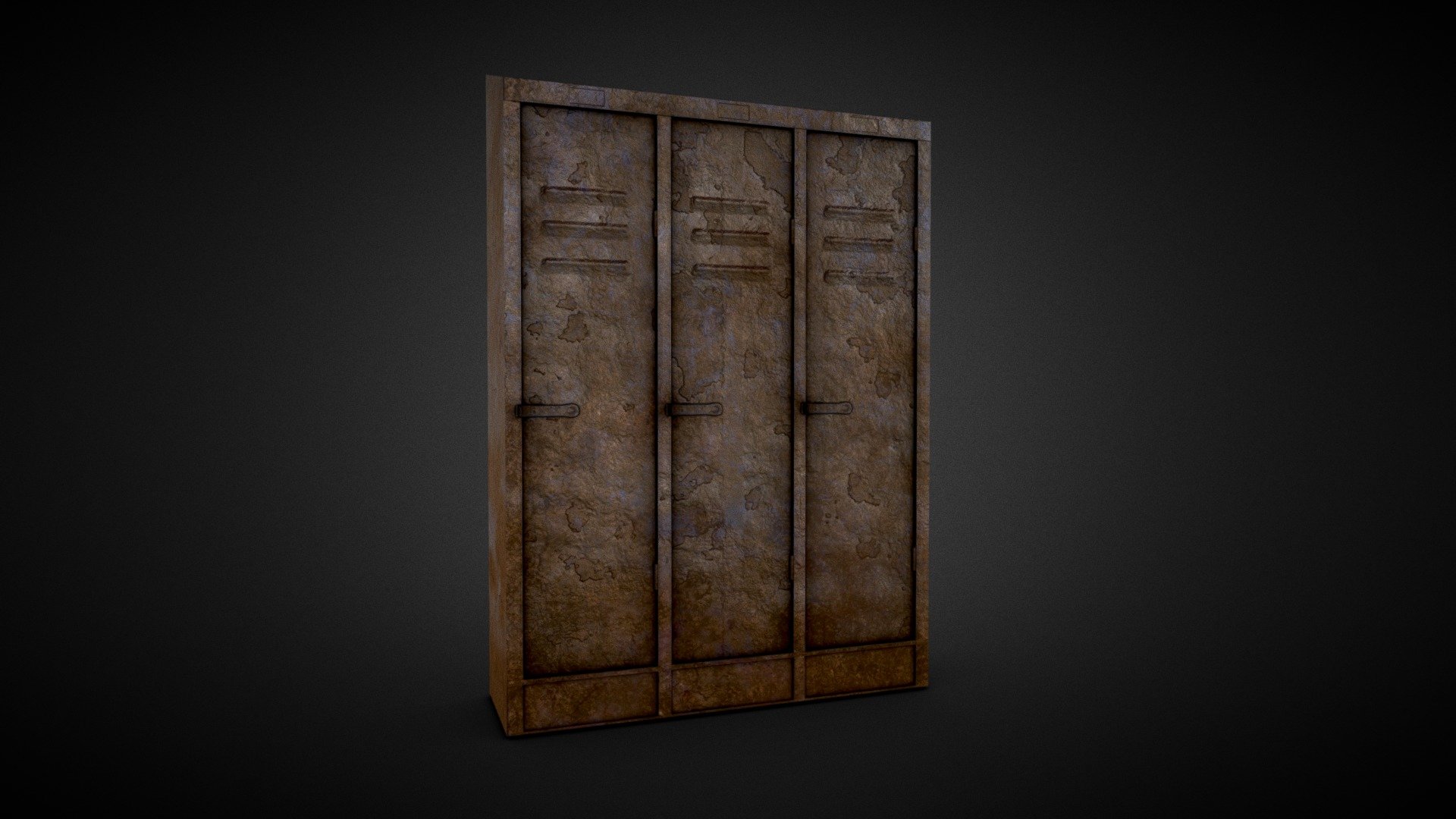 Game Ready - Rusted Locker - Download Free 3D model by Allan-Jay ...