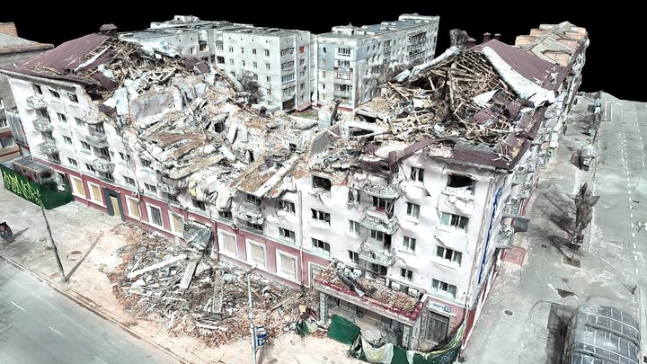 Destroyed-building 3D models - Sketchfab