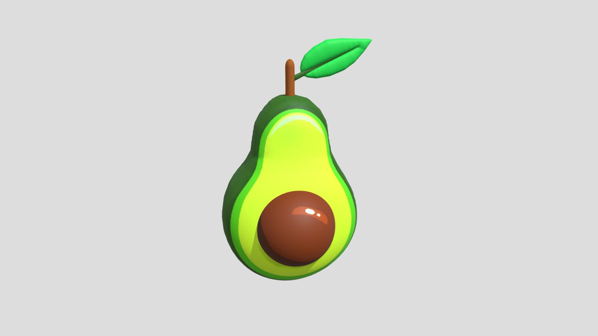 Alpukat atau avokad (Persea americana) - Download Free 3D model by ...