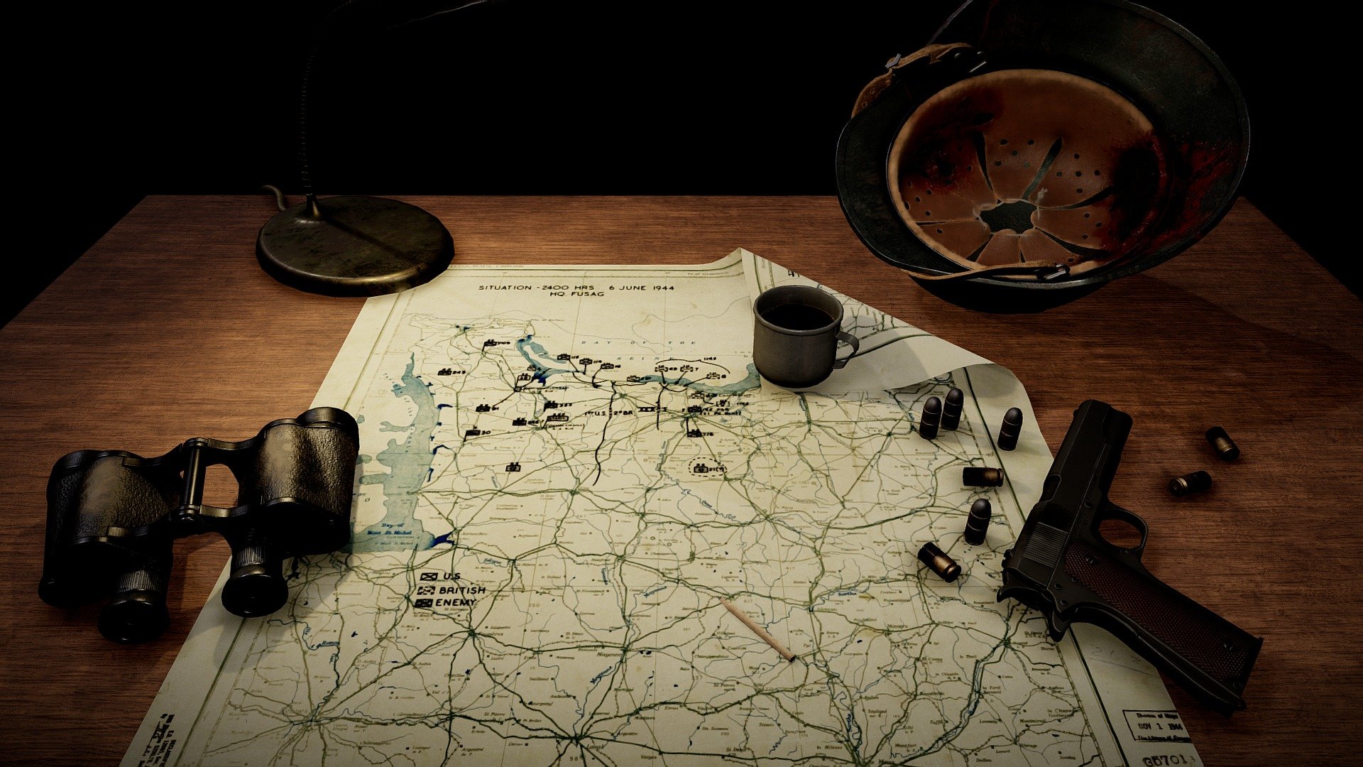 Planning D-Day - Download Free 3D model by DavidFalke [c3a688b] - Sketchfab