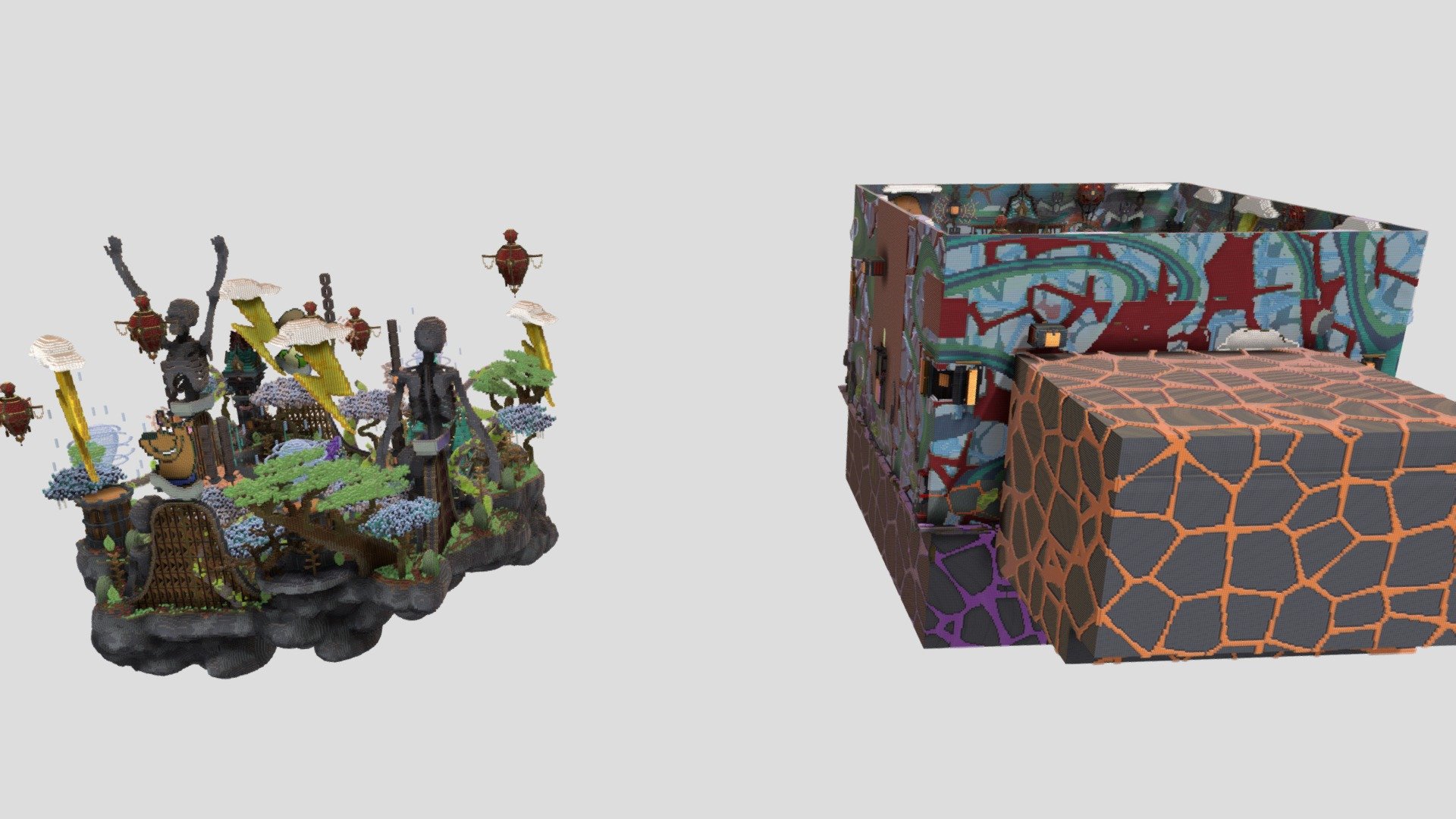 spawn, arena, mine area, BOXPVP - 3D model by BlockyFlow [c3a6ea3 ...