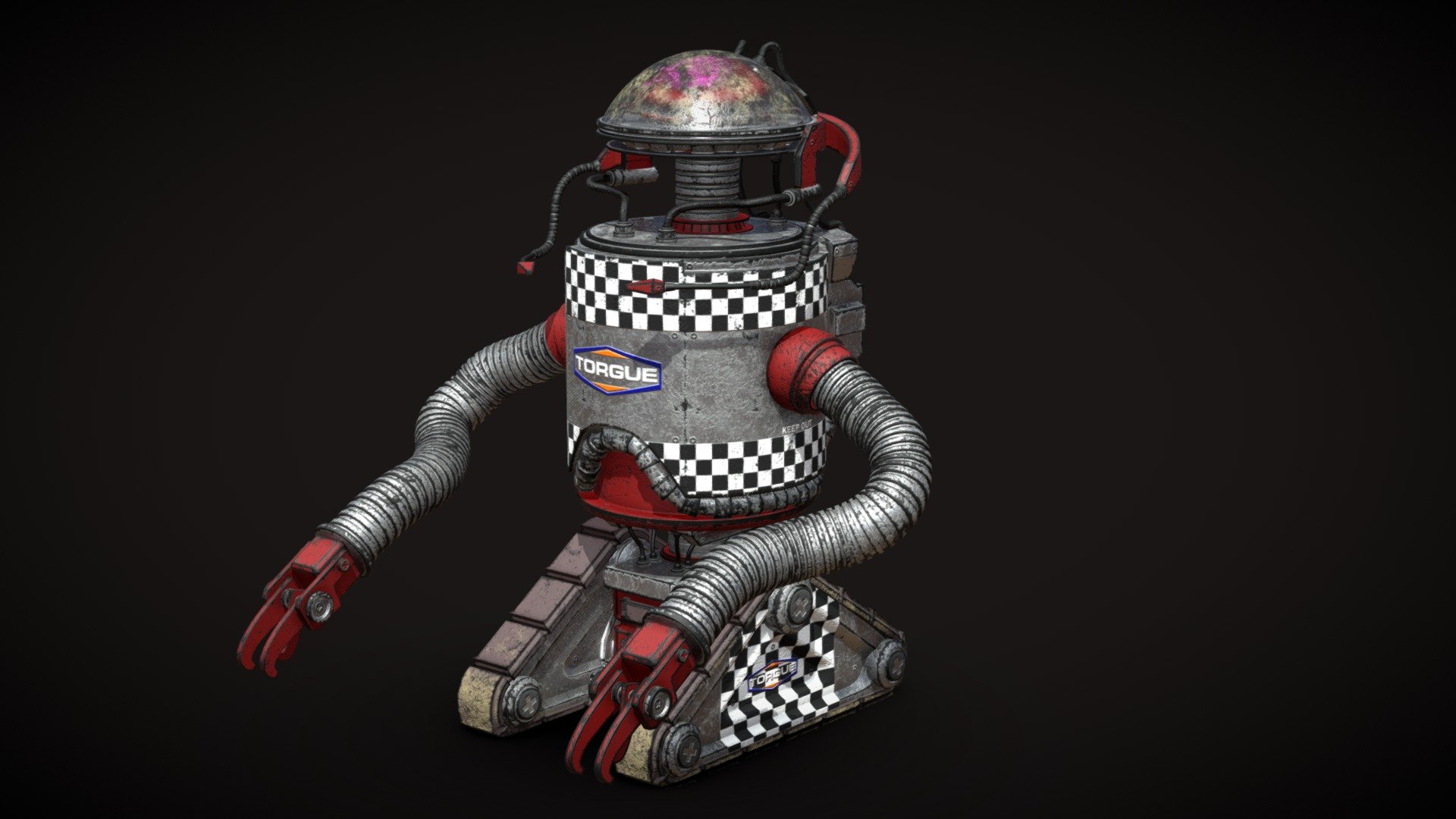 Stylised Robot Asset (Borderlands) - 3D model by Lochlan Hurdley ...