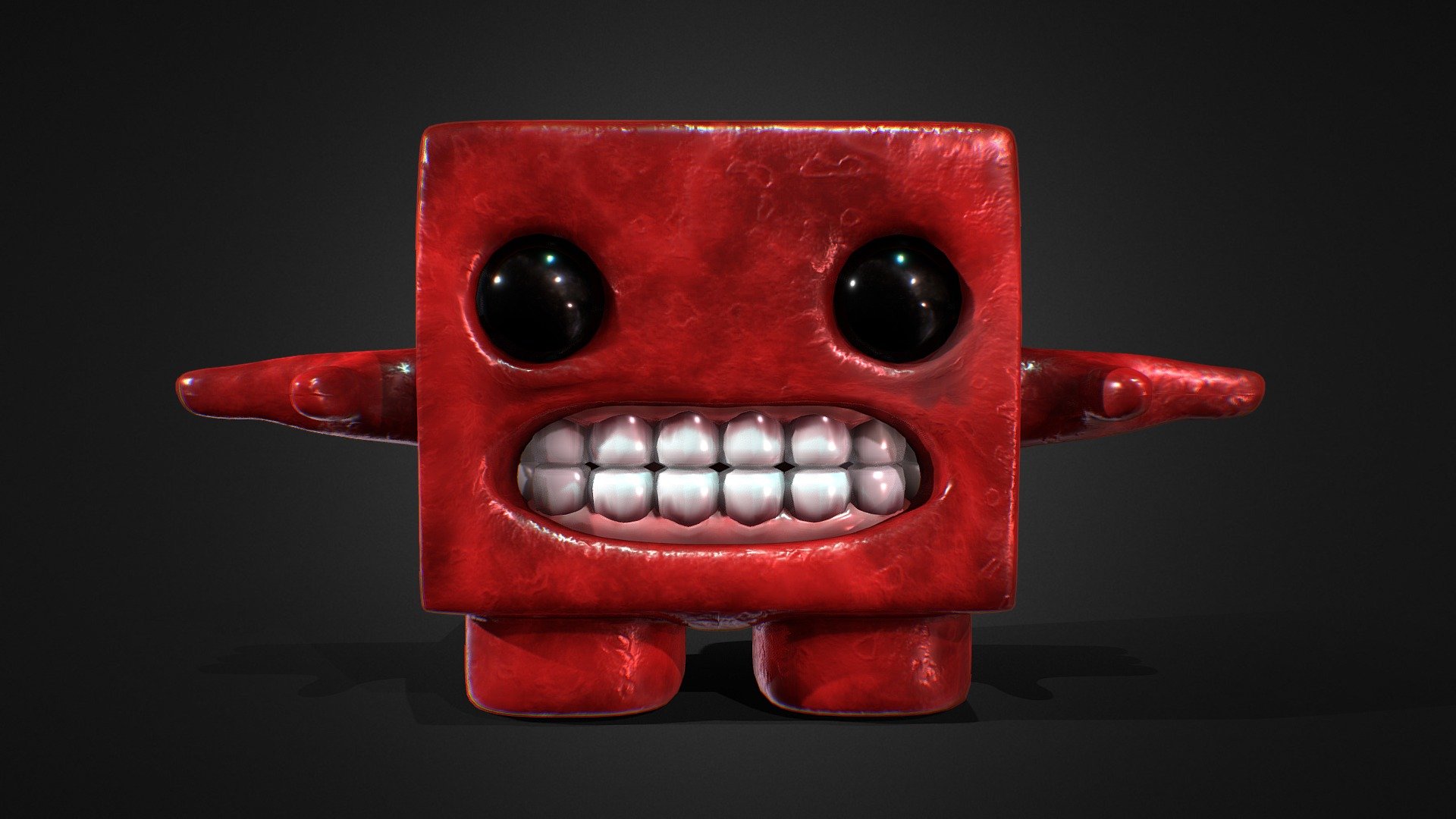 Meat Boy 3D Model // .blend - Download Free 3D model by ALES000 ...