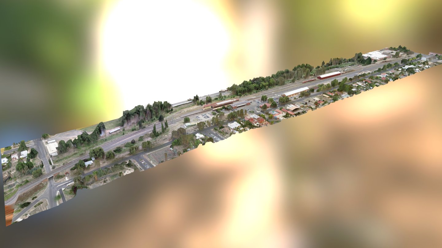 Castlemaine Railway Station Feb 2016 - 3D model by Soaring Video ...
