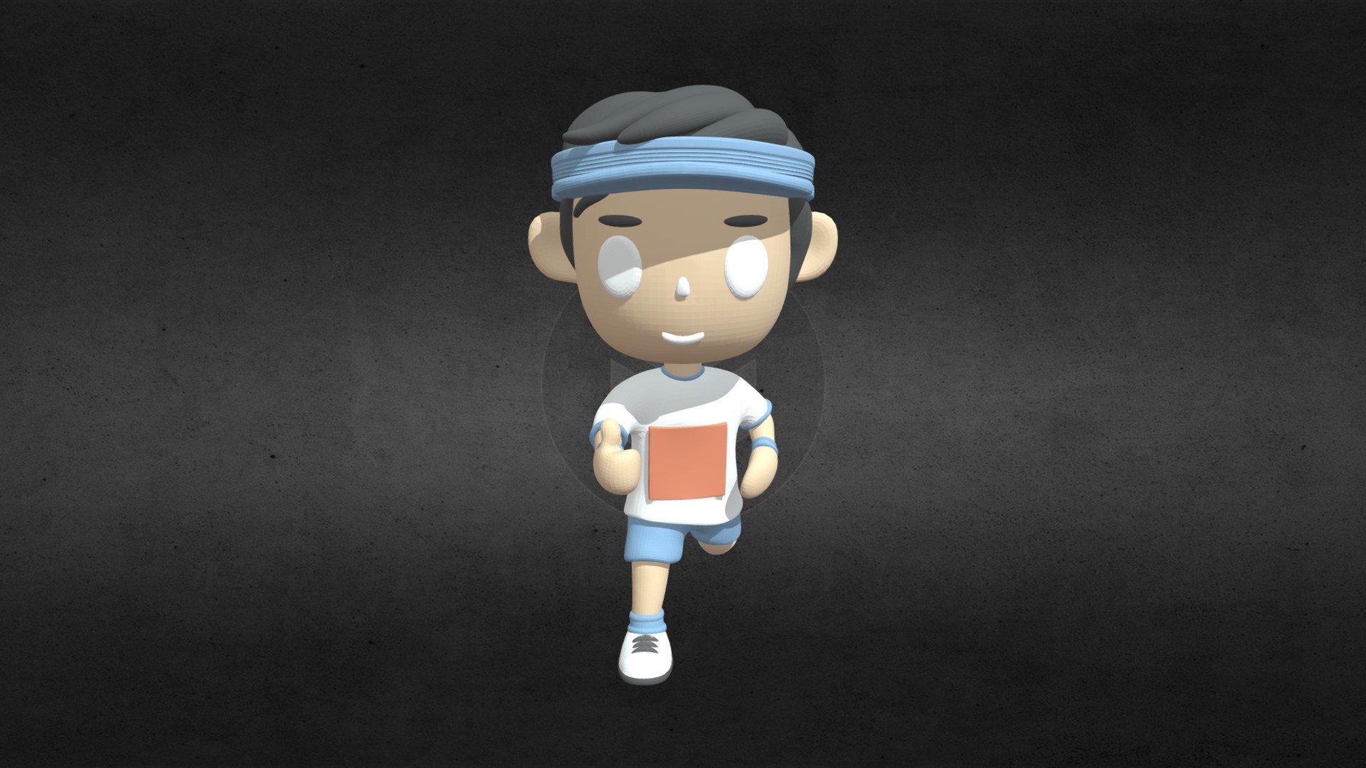 Mascot Running man - HUTECH 3D keychan model - 3D model by 3D Plus ...