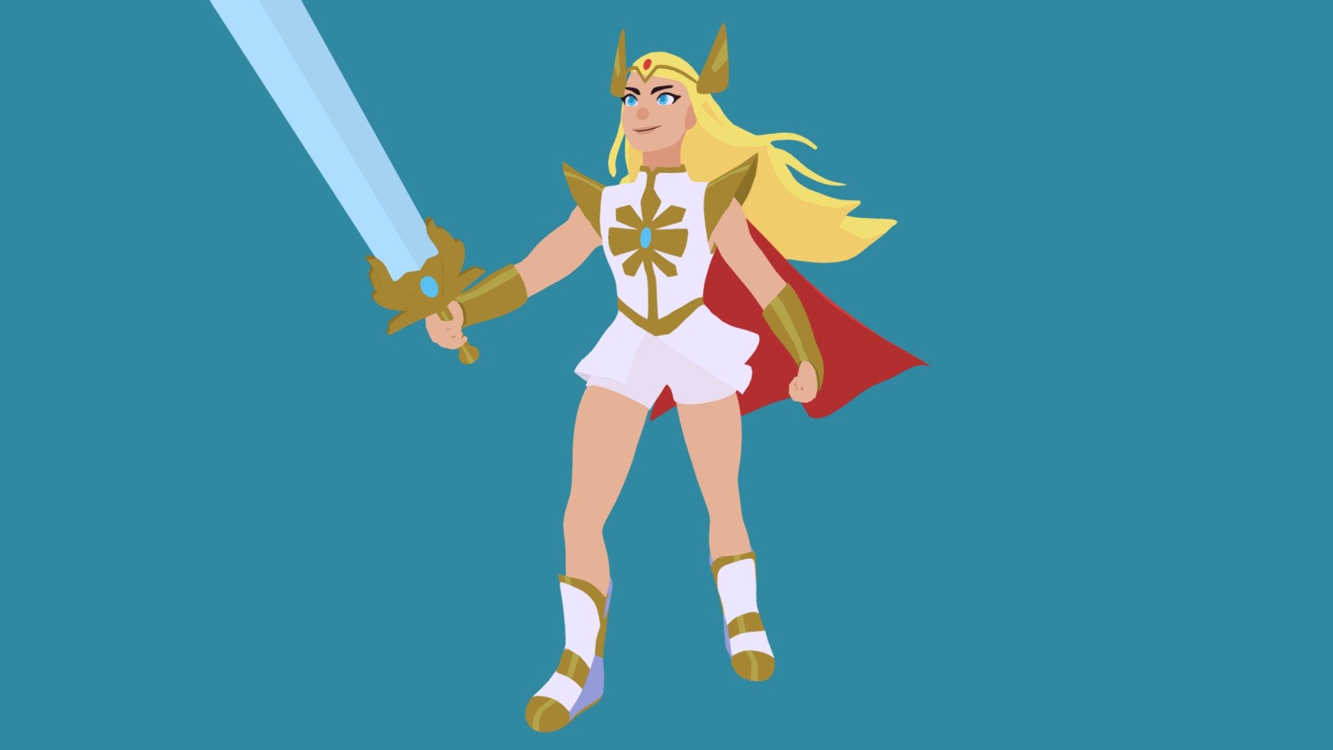 She-Ra Fanart - 3D model by Fi Silva (@fisilva) [c3ab589] - Sketchfab