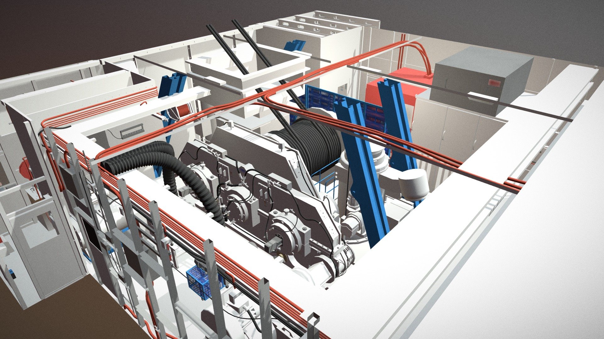 Suncor P&H 4100C BOSS Engine Room - 3D model by The Learning Network ...