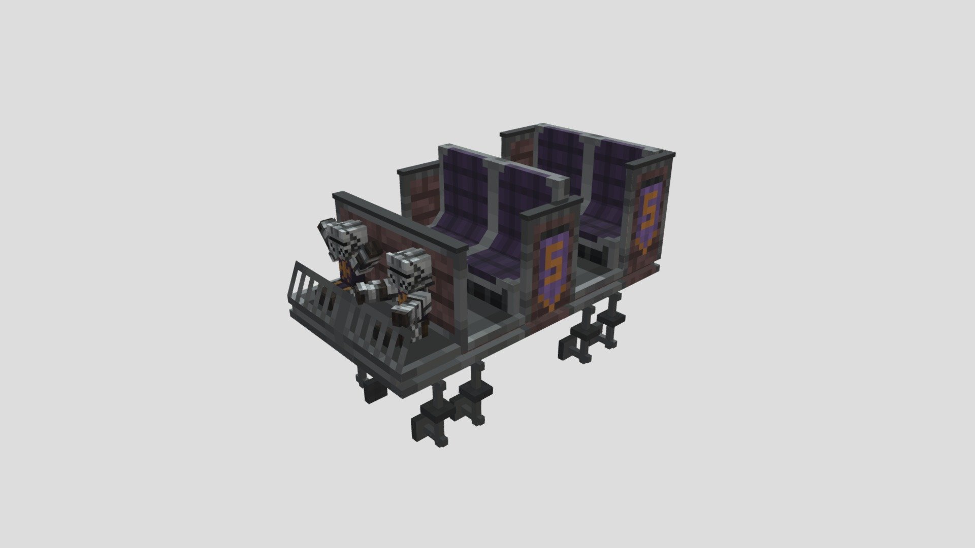 Train Coaster Minecraft - 3D model by DrHaiku [c3ac75e] - Sketchfab