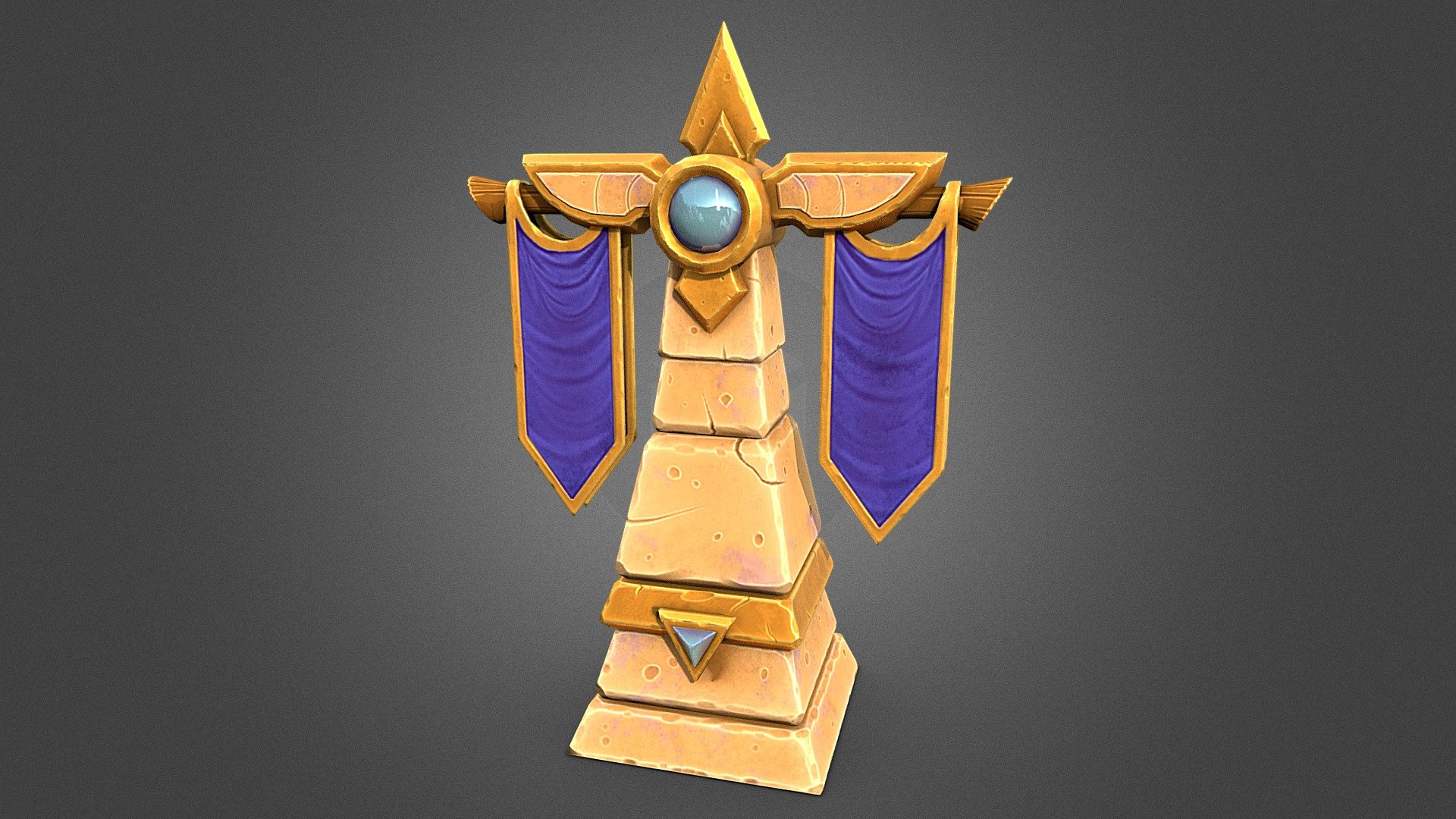 Stylized Sky Temple Flag [Fan Art] - 3D model by Burak Özcan ...