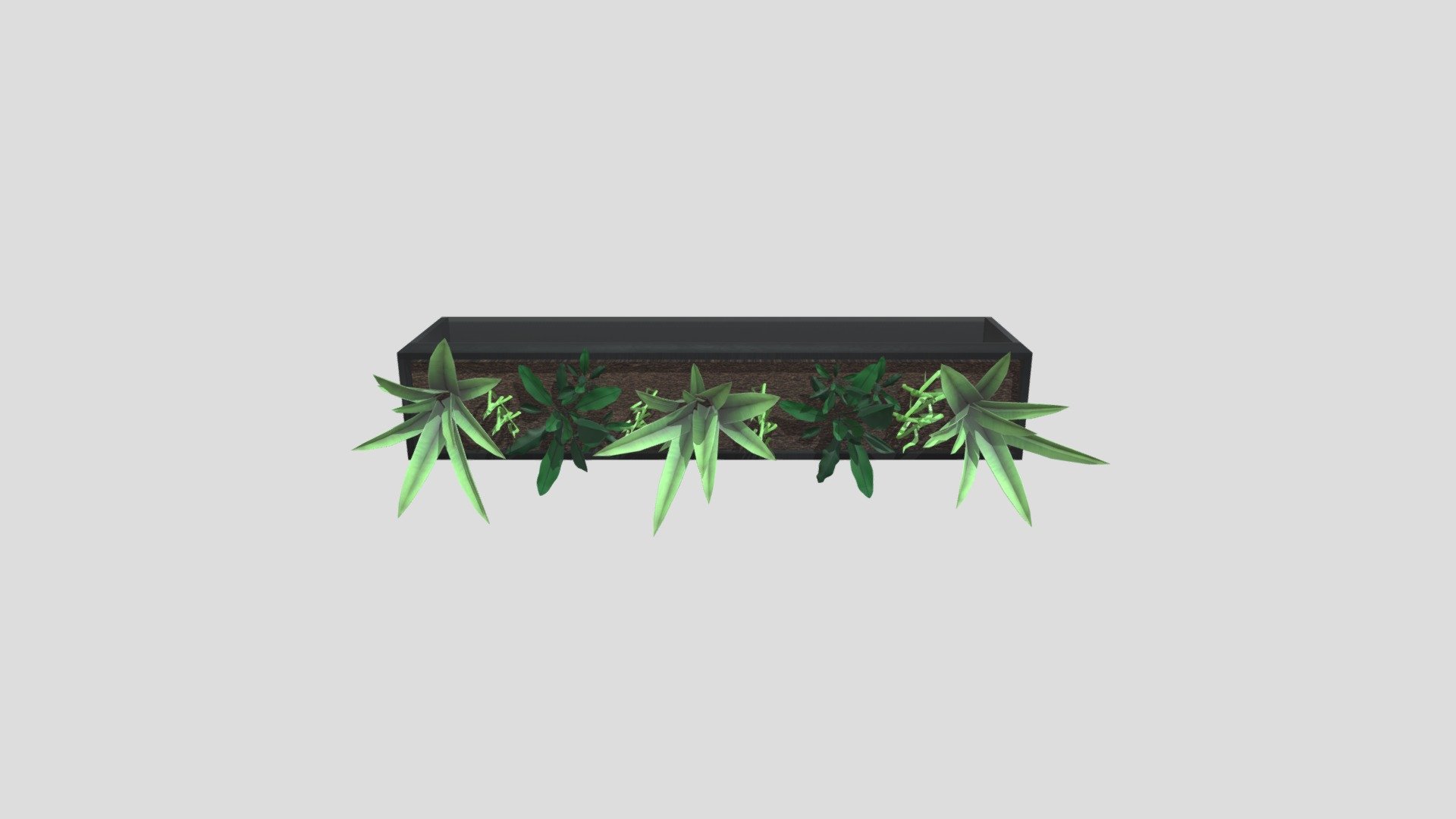 modern planterbox with plants - Download Free 3D model by House Doctor ...