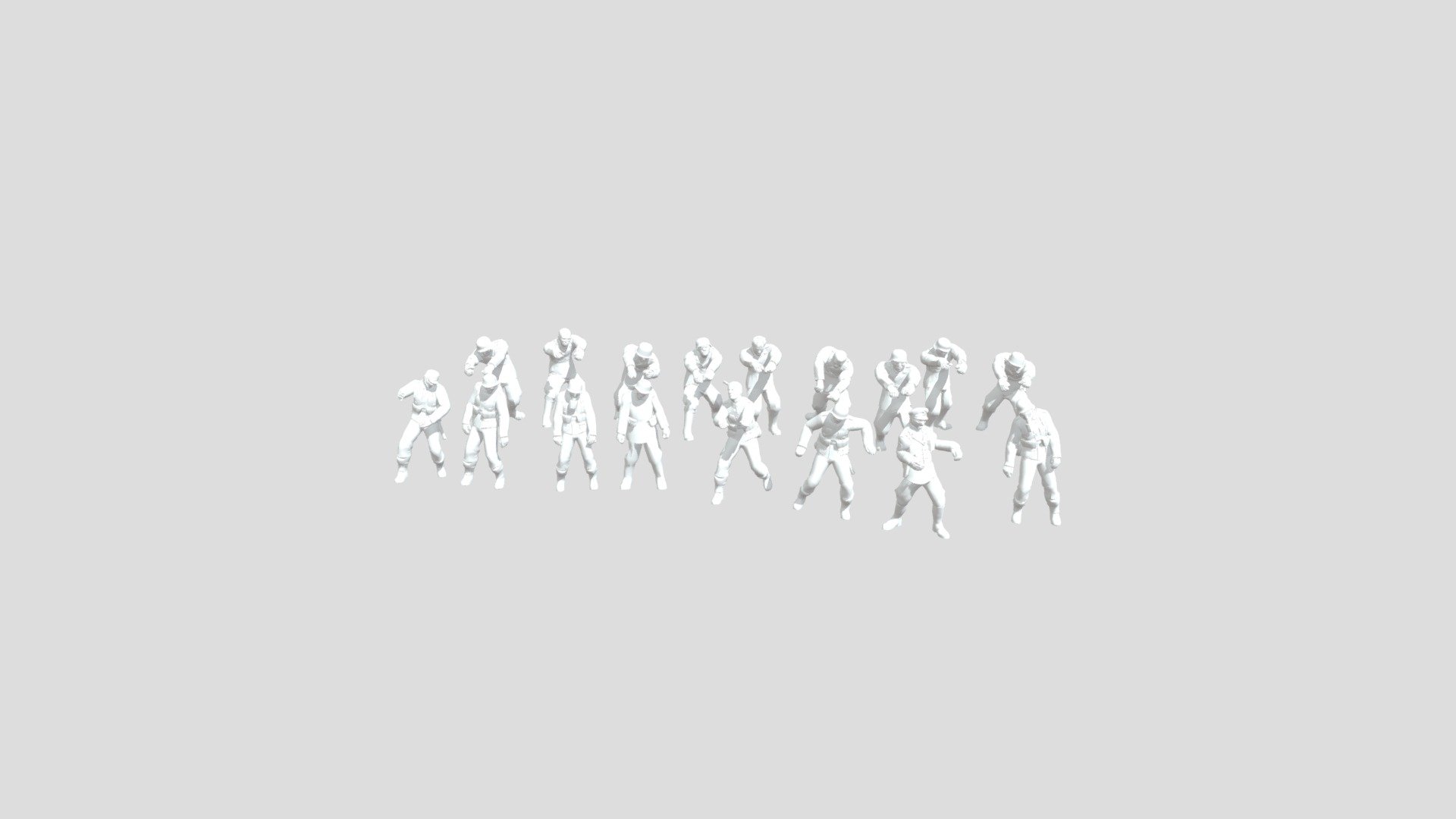 3D Printable - Nazi Zombie Horde - 3D model by Game Tree 3D Print ...