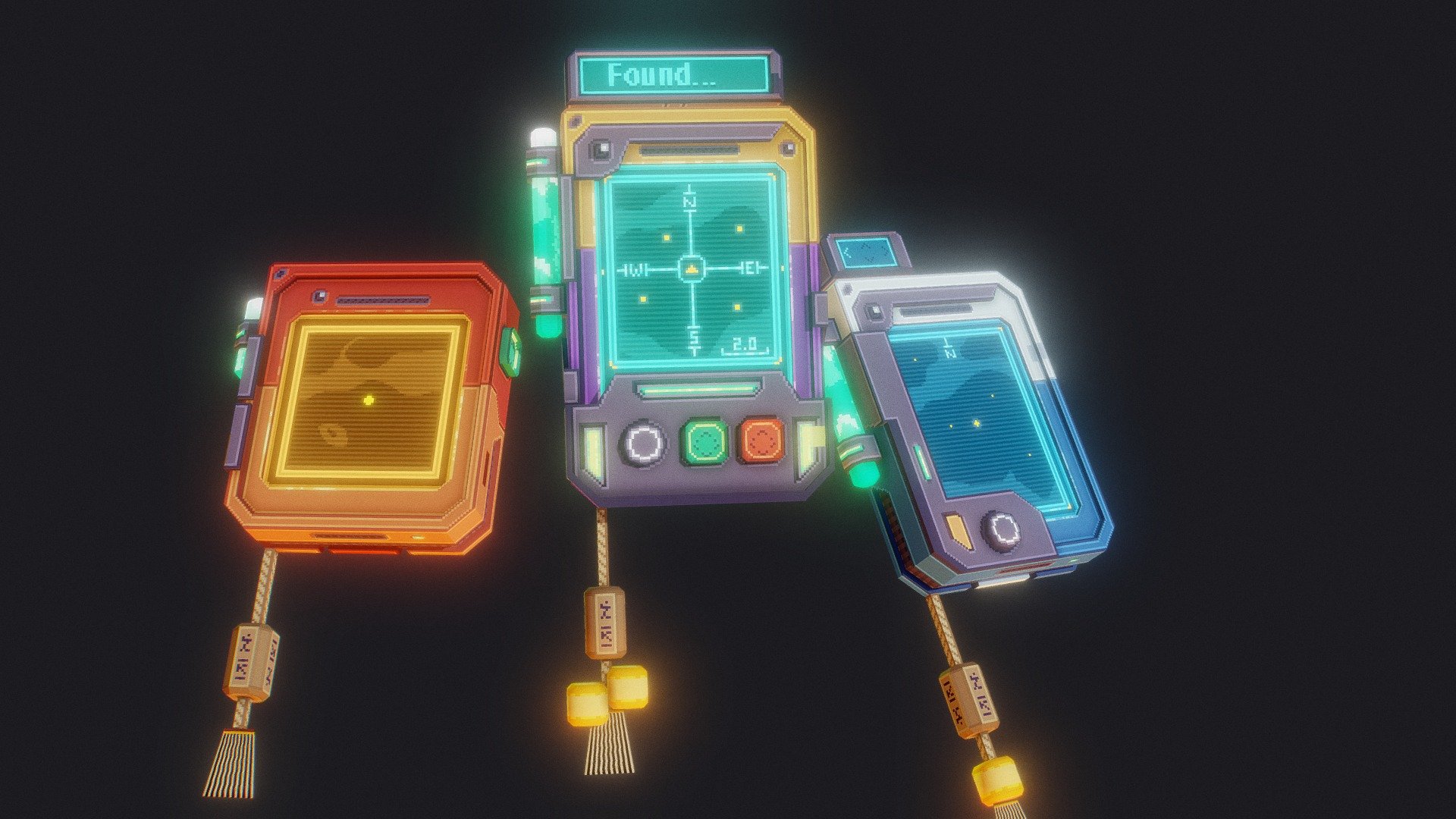 Devices 3DPixel - 3D model by STXKER (@stoker) [c3b3b38] - Sketchfab