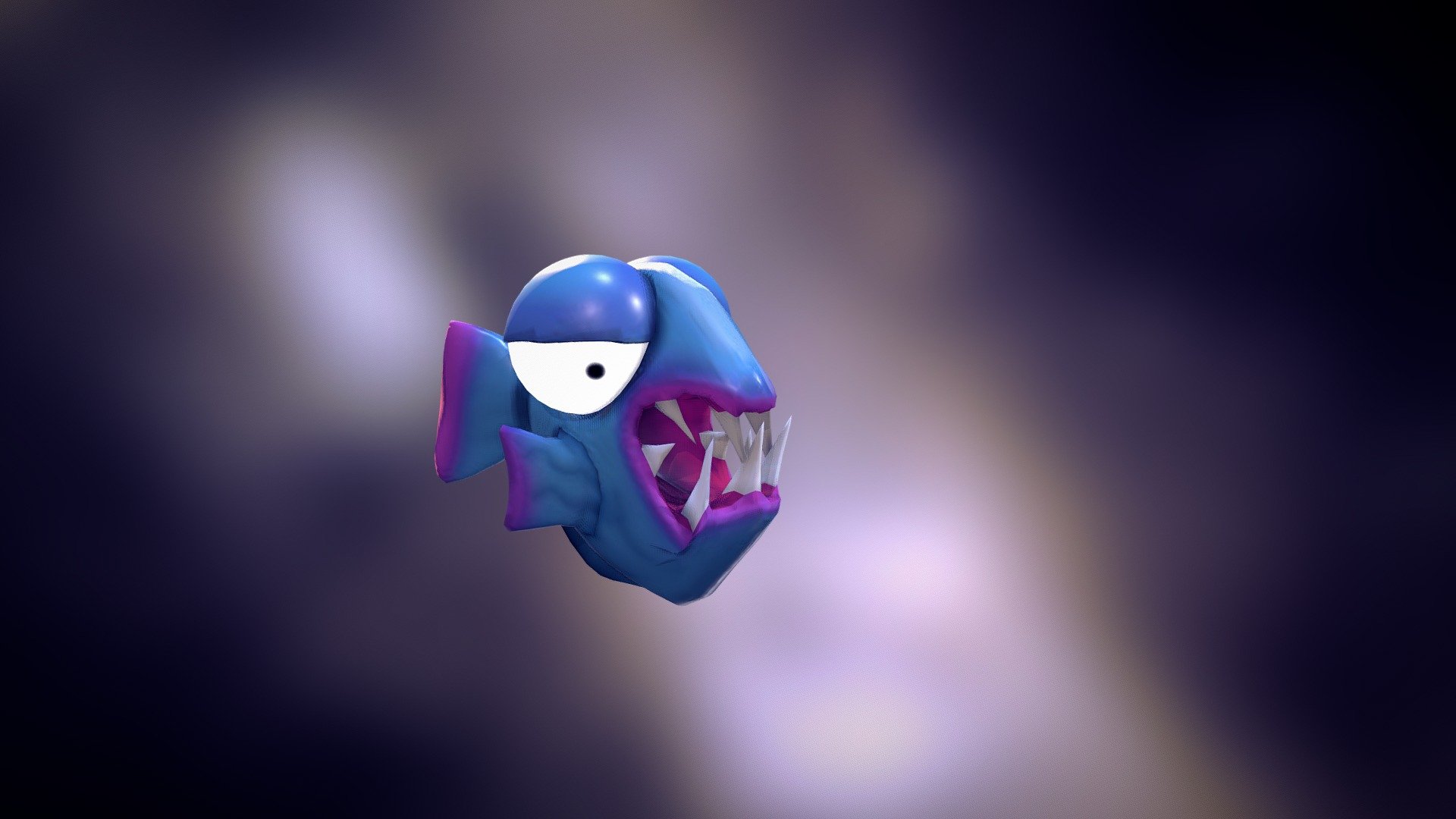 Simple piranha, very old work =) - 3D model by Alekv [c3b4220] - Sketchfab