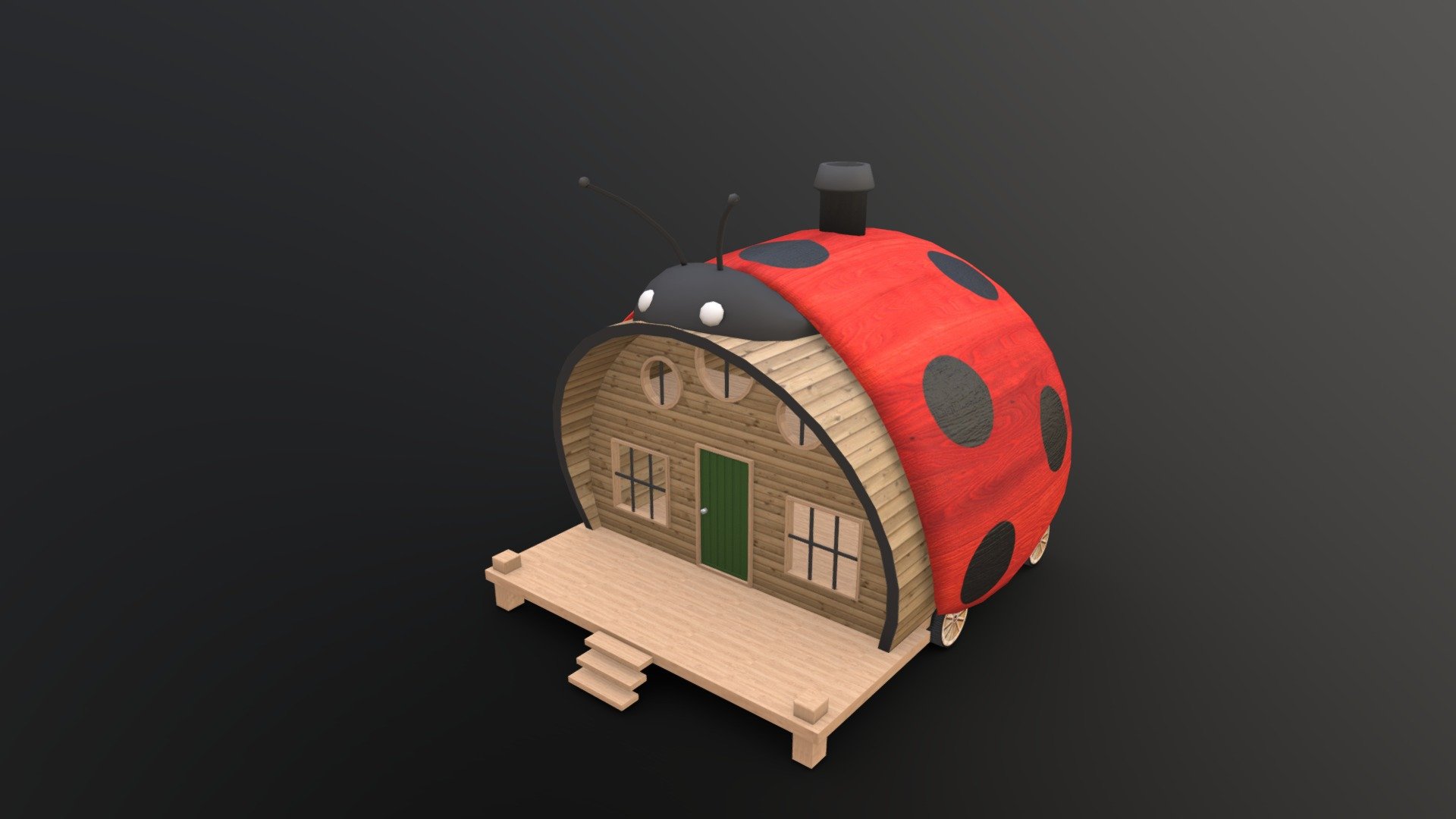 Ladybug House - Buy Royalty Free 3D model by Pixel Factory (@pixel ...